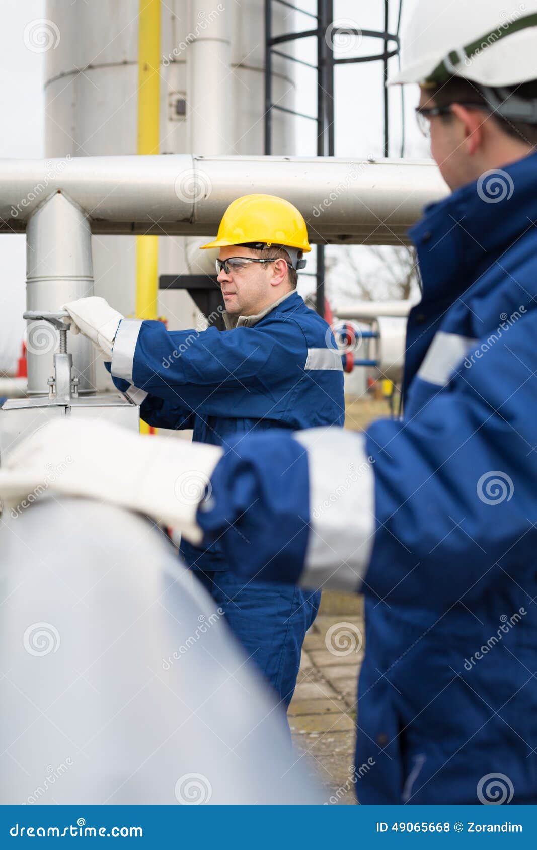 Gas Production Operator stock photo. Image of male, station - 49065668