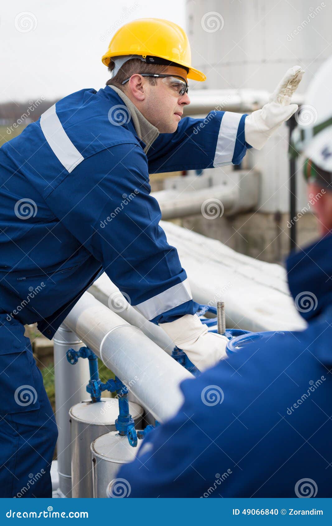 Gas Production Operator stock photo. Image of environment - 49066840
