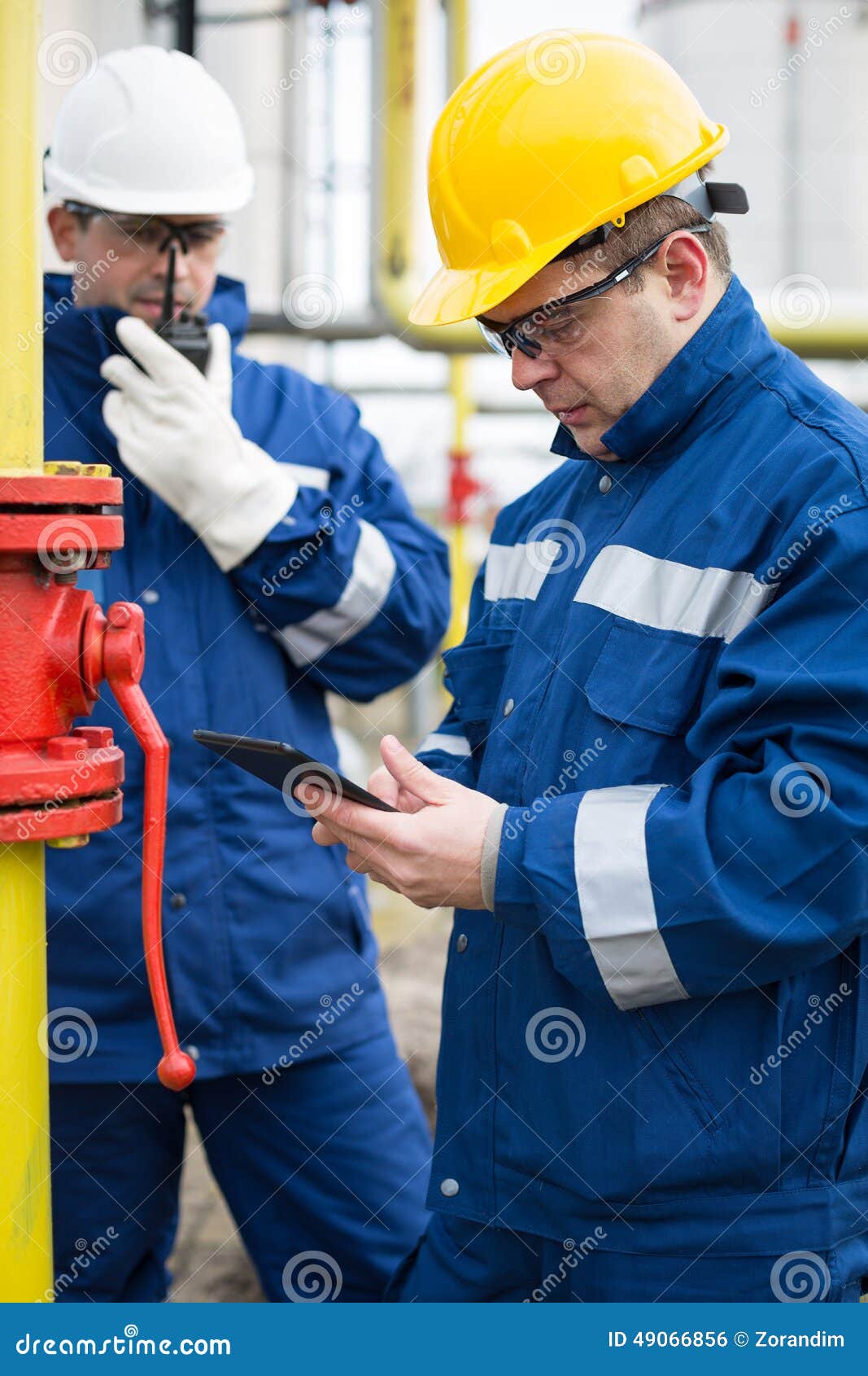 Gas Production Operator stock photo. Image of energy - 49066856
