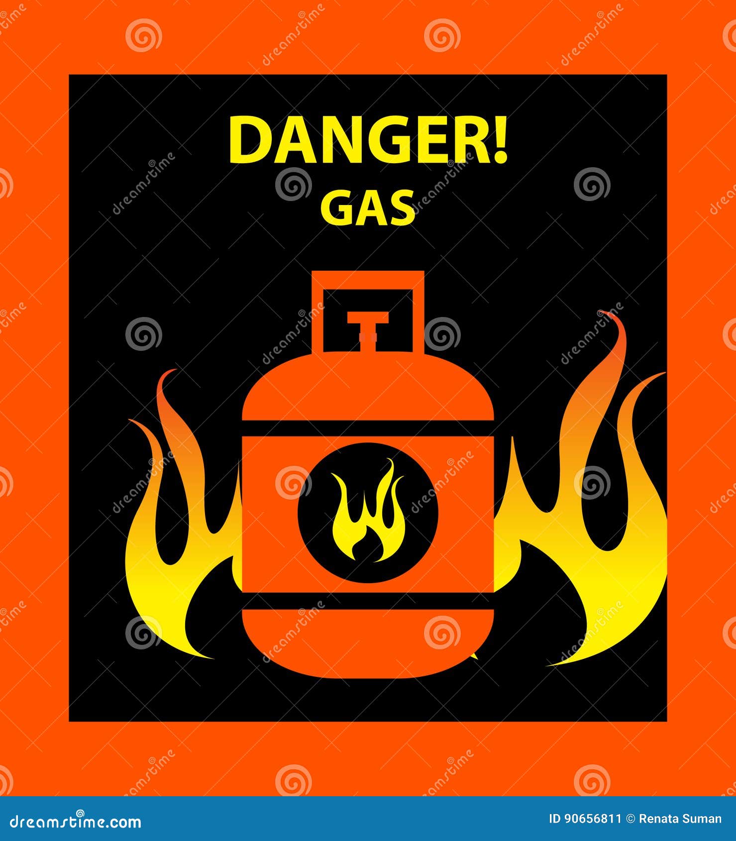 Gas propane butane stock vector. Illustration of furnace - 90656811