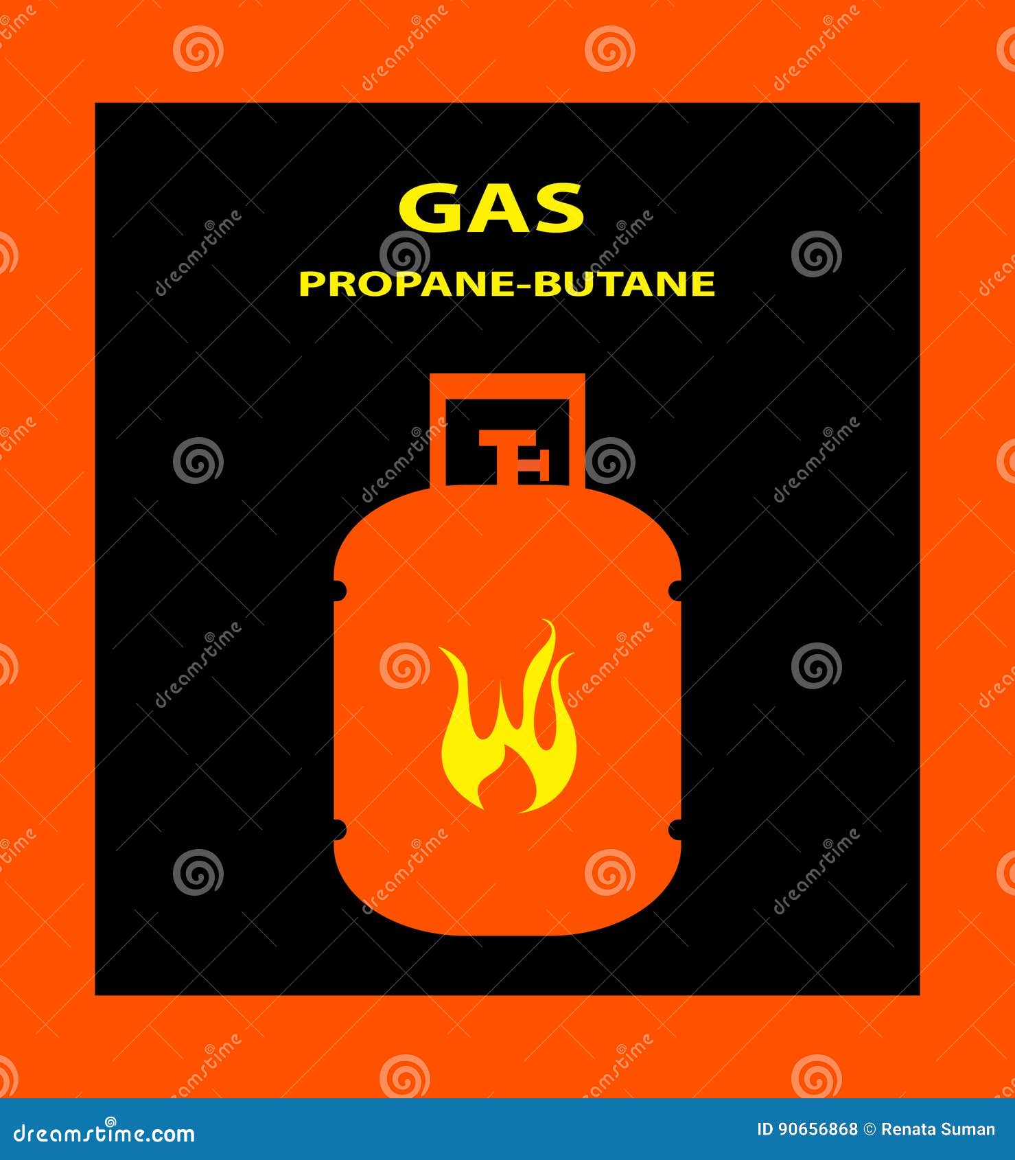 Butane Gas Cylinder Cartoon Vector | CartoonDealer.com #5264381