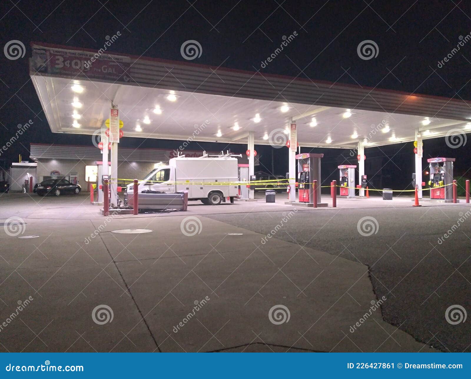 Gas Pump Hit and Knocked Over Editorial Photo - Image of pump, knocked ...