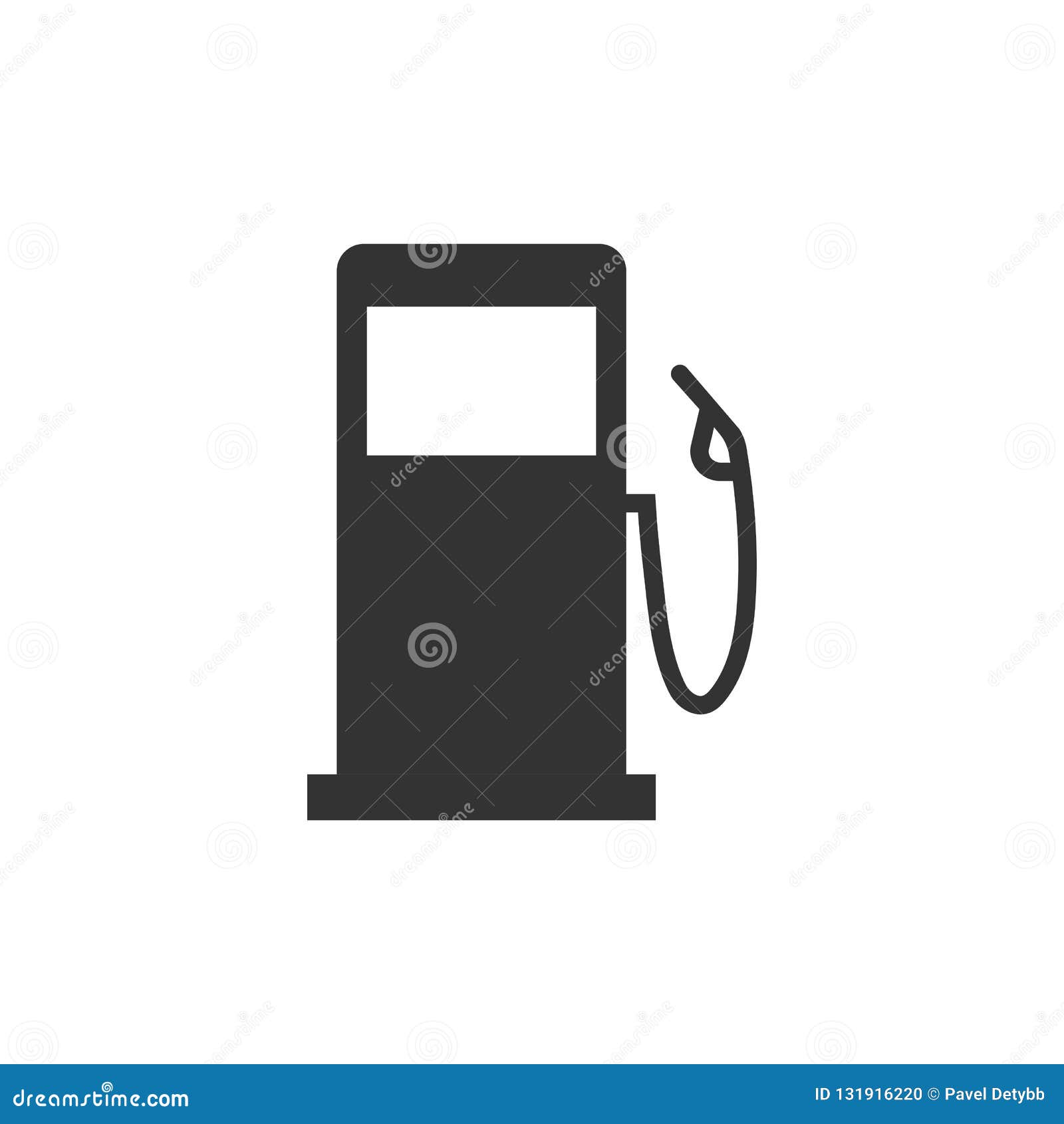 Gas Pump Icon. Vector Illustration, Flat Design Stock Illustration ...