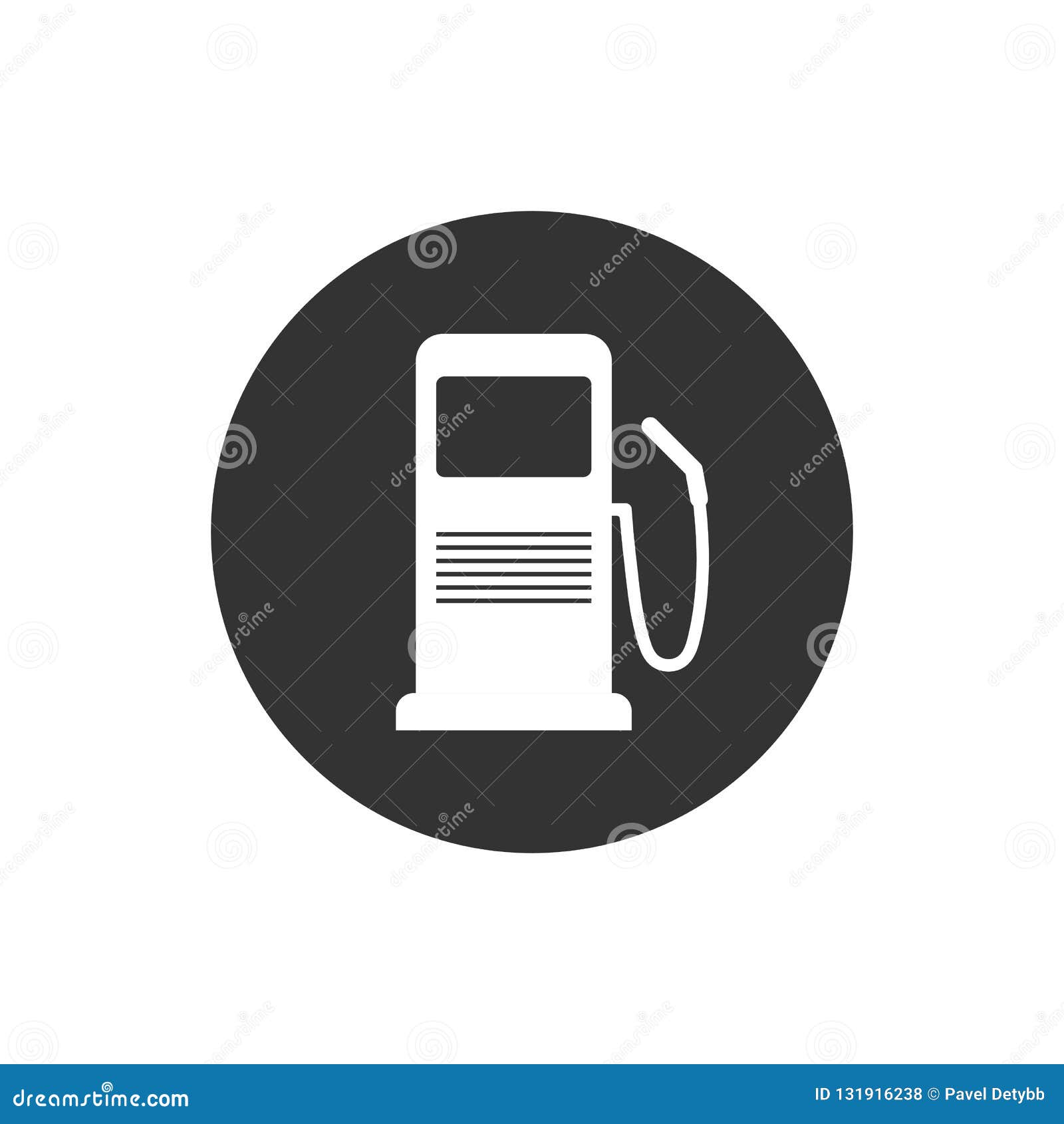 Gas Pump Icon. Vector Illustration, Flat Design Stock Illustration ...