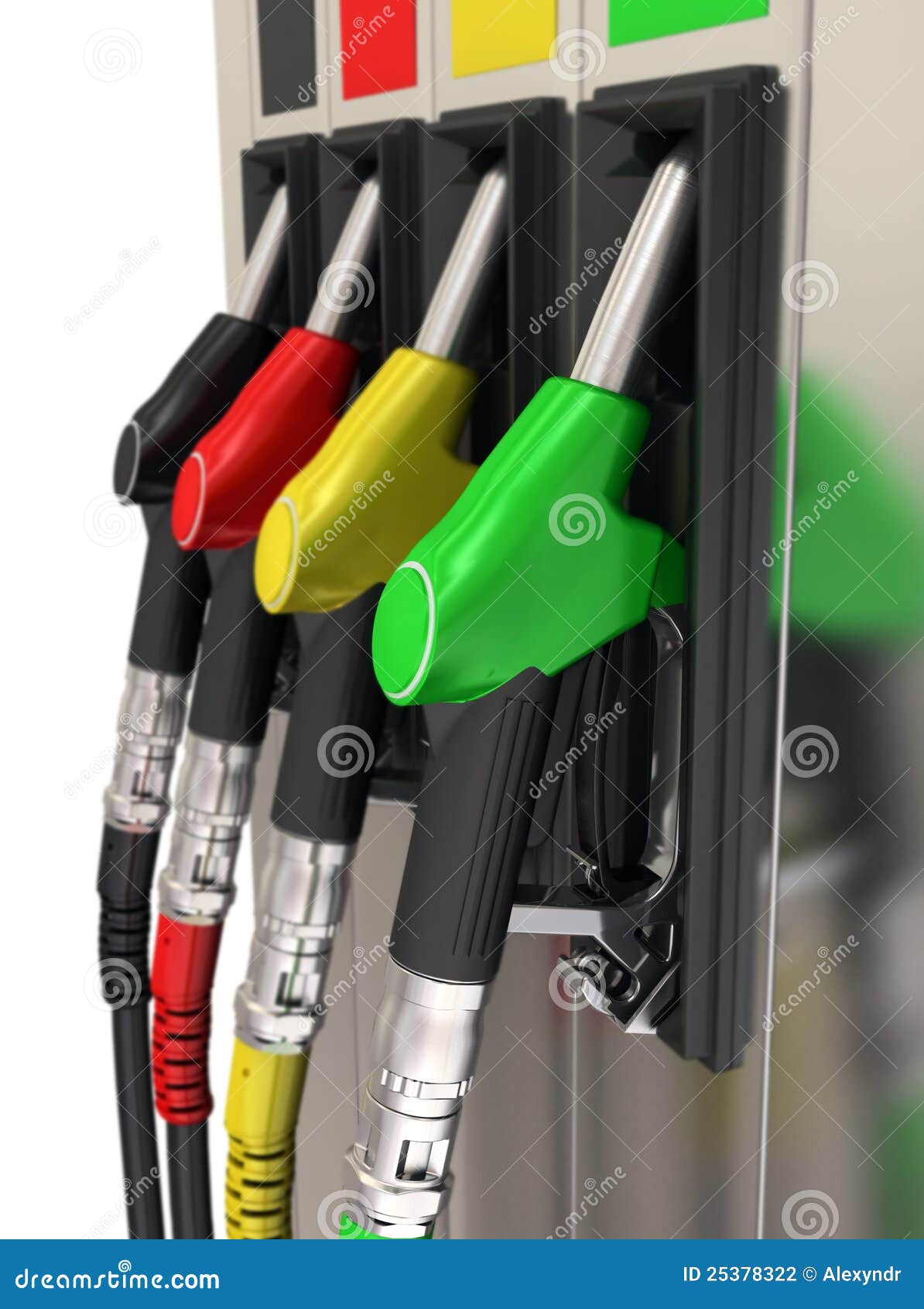 Gas pump nozzles stock illustration. Illustration of power - 25378322