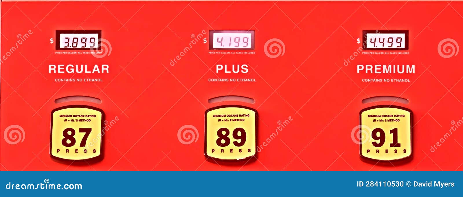 Gas Pump Panel, Self-Serve, Pop S Soda Stock Illustration ...