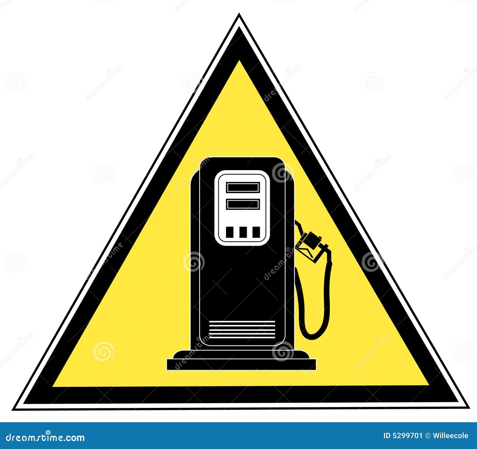 Gas pump sign stock vector. Illustration of fuel, clip - 5299701
