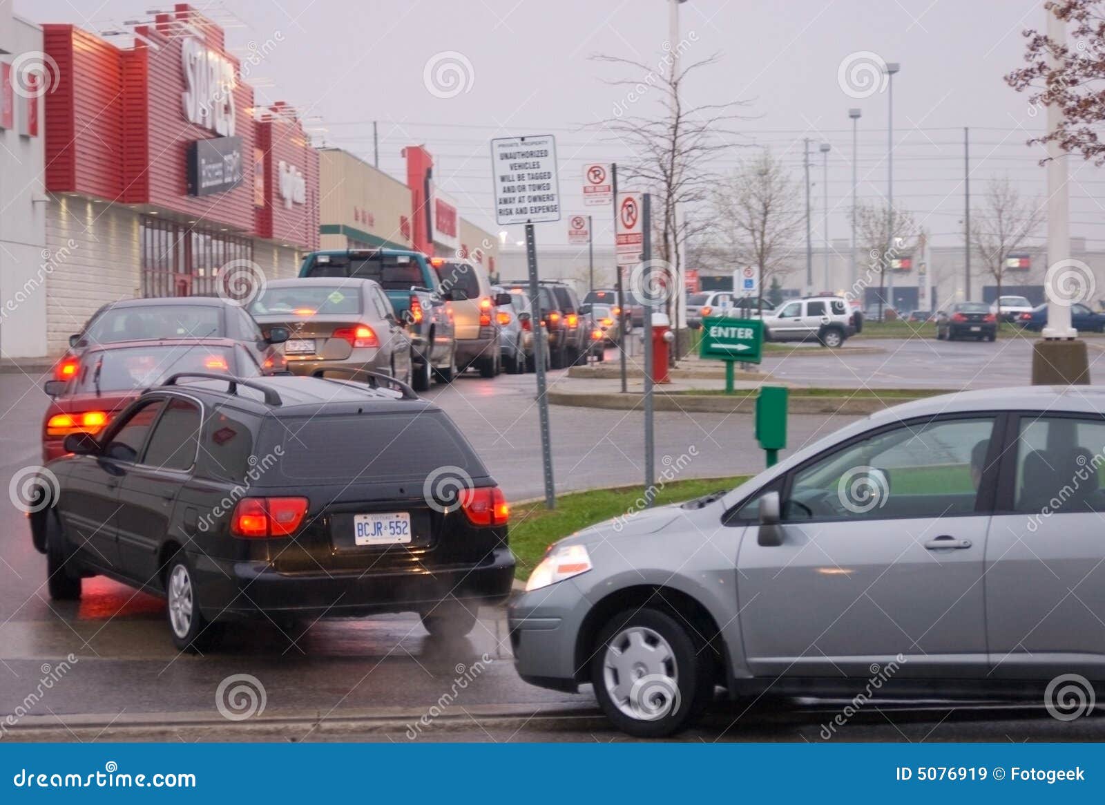 Gas Queue in the Parking Lot Editorial Stock Image - Image of ...