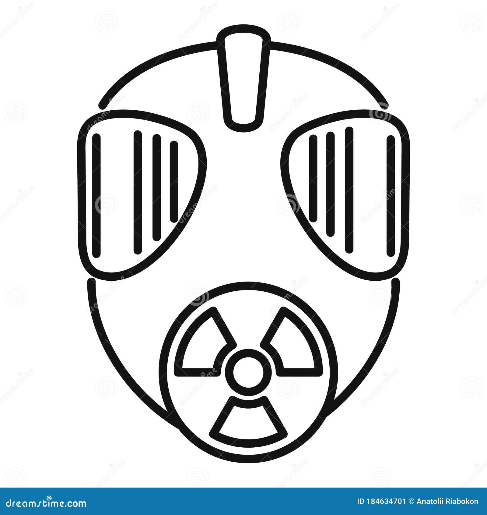 Radiation Mask Symbol Royalty-Free Stock Image | CartoonDealer.com ...