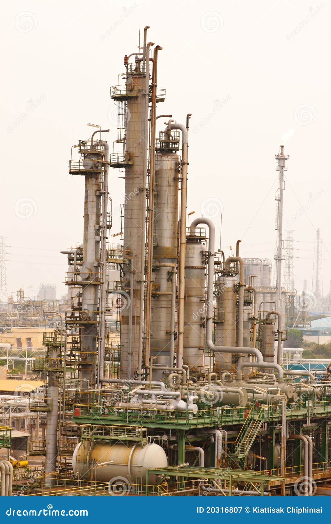 Gas refineries plants stock image. Image of industrial - 20316807