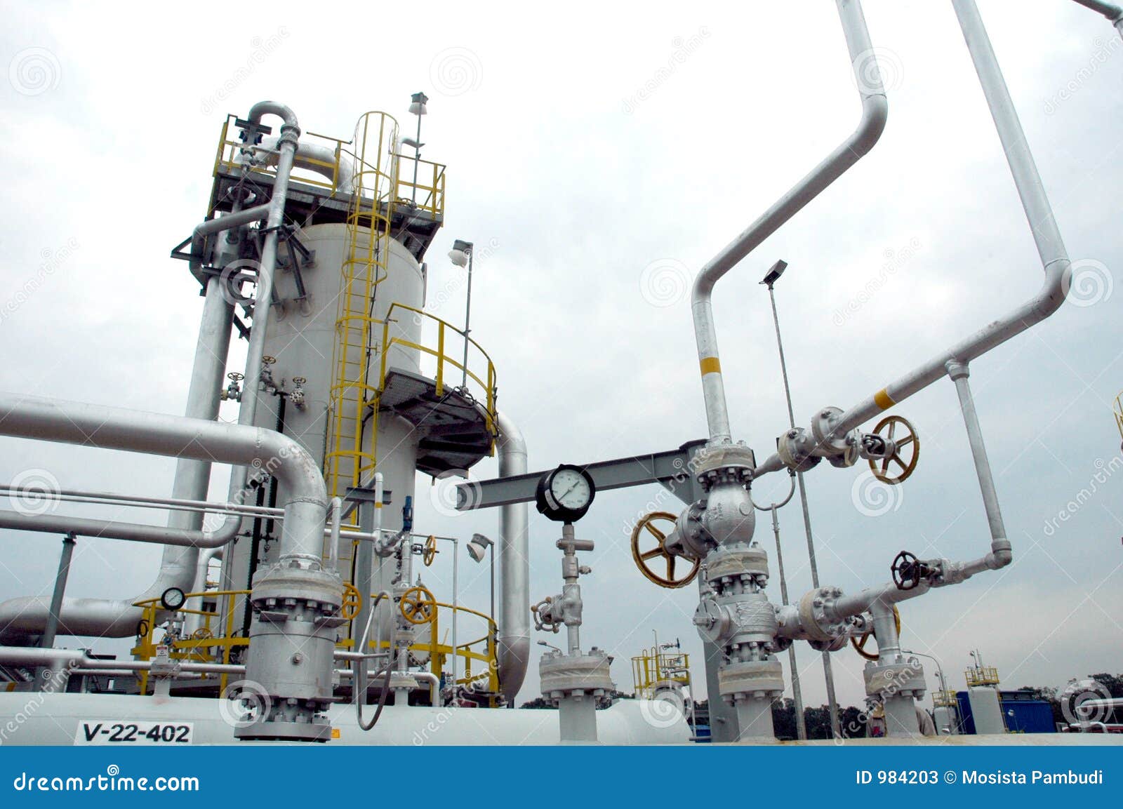 Gas refinery stock image. Image of petroleum, installation - 984203