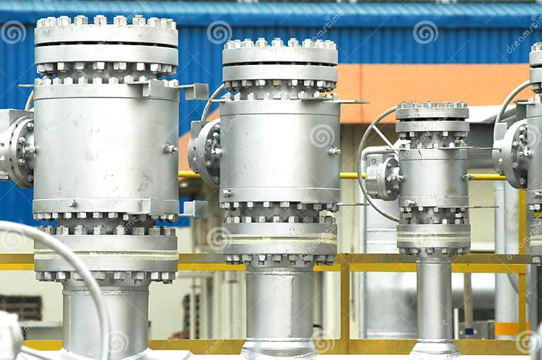Gas refinery installation stock photo. Image of exploration - 988008