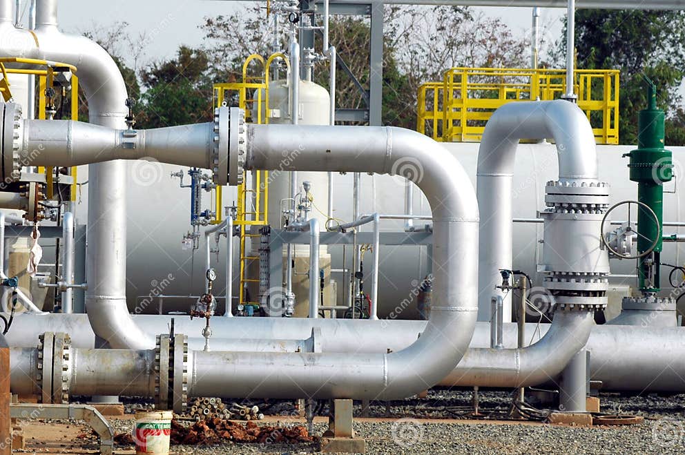 Gas refinery pipe stock image. Image of energy, fuel, pipe - 979005