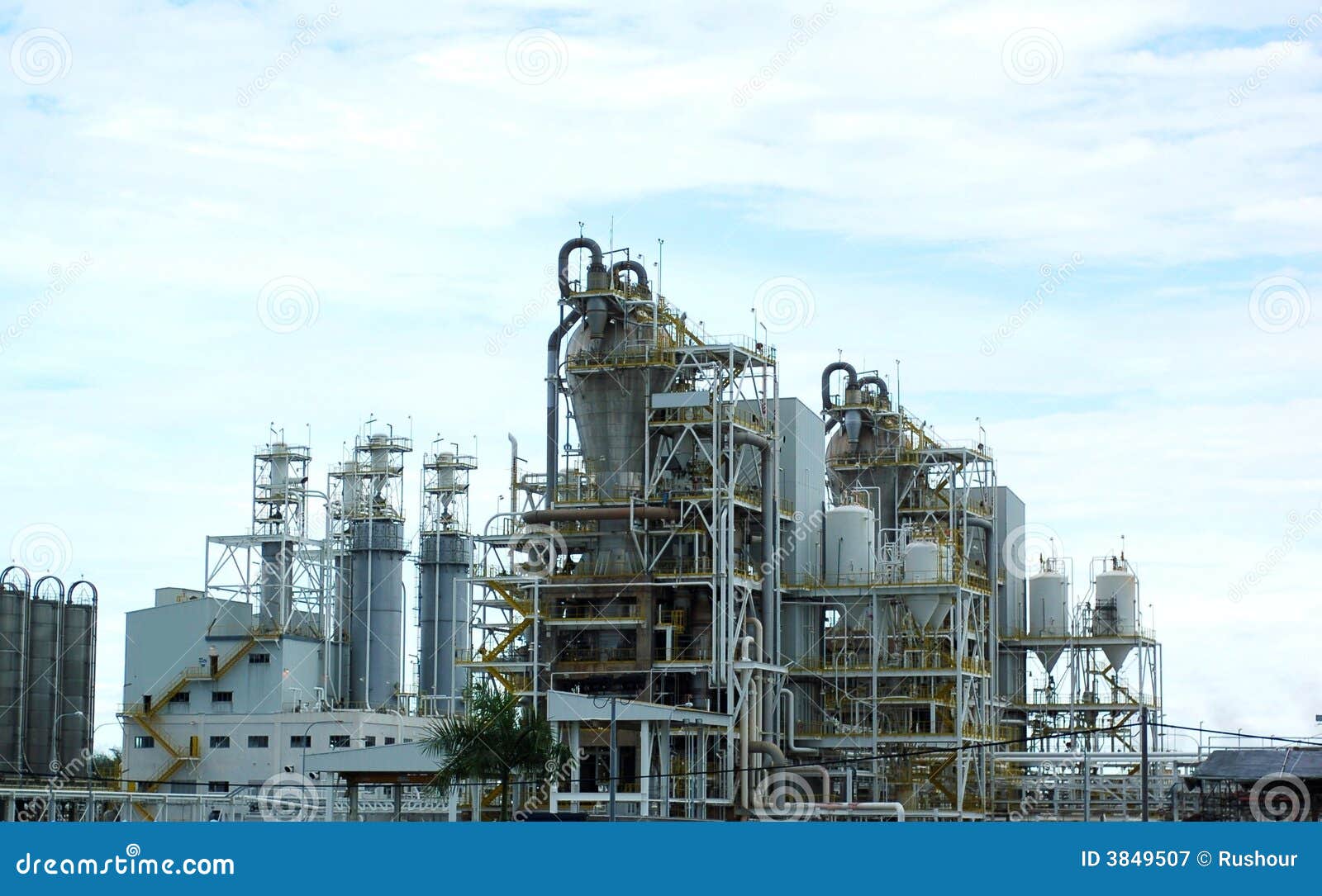 Gas Refinery Plant stock image. Image of economy, station - 3849507