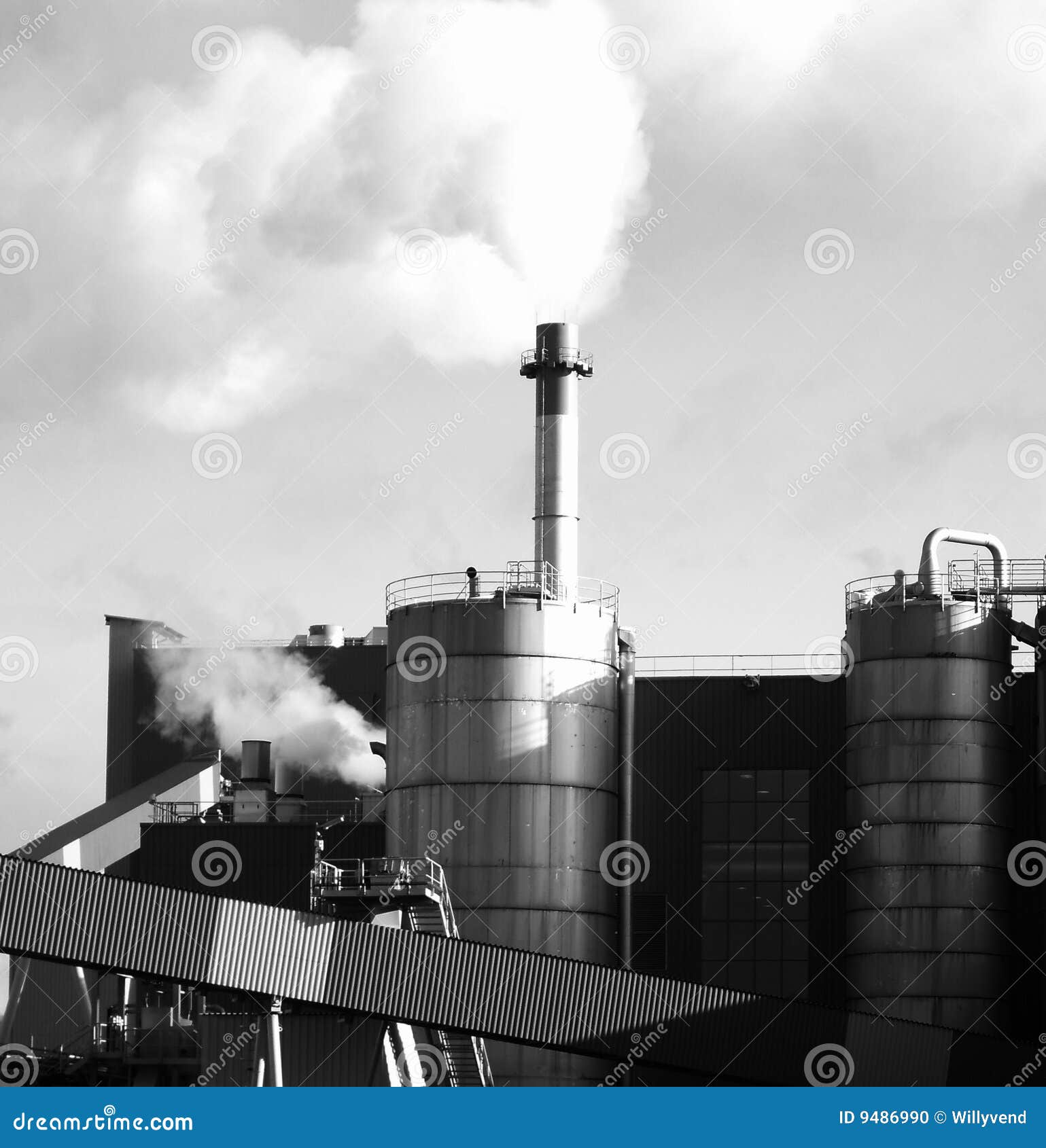 Gas Rejection of the Chimney Factory Stock Photo - Image of global ...