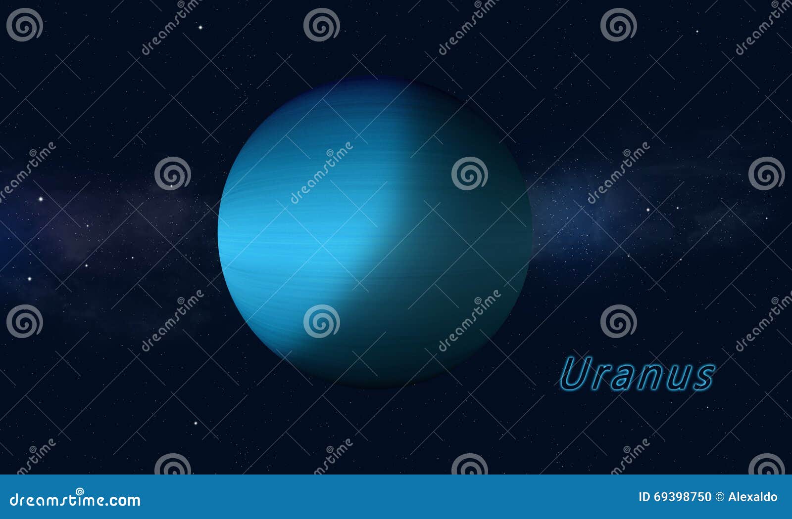 Gas-Riese Uranus stock abbildung. Illustration von hintergrund - 69398750