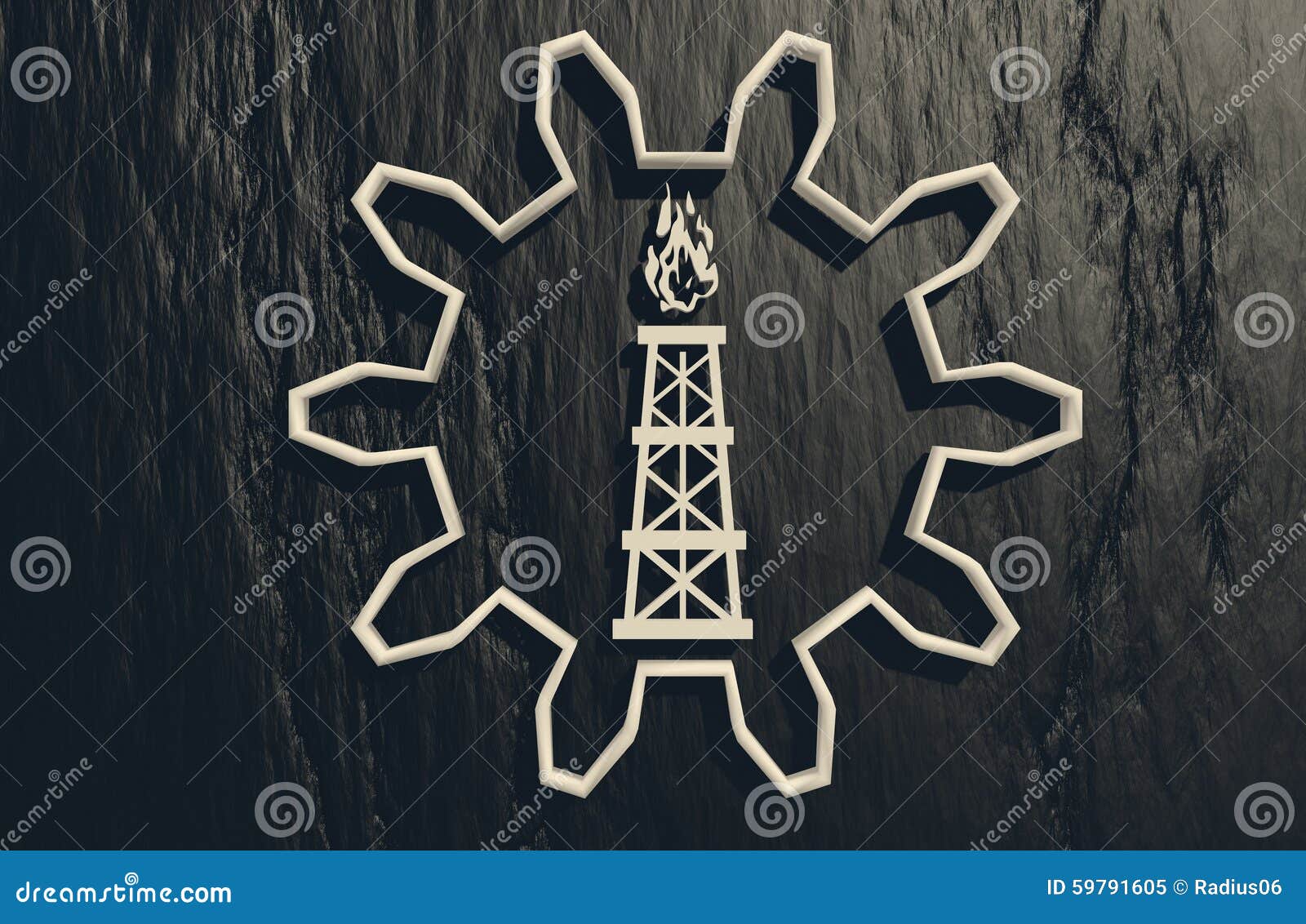 Gas rig in gear icon stock image. Image of flame, gasoline - 59791605