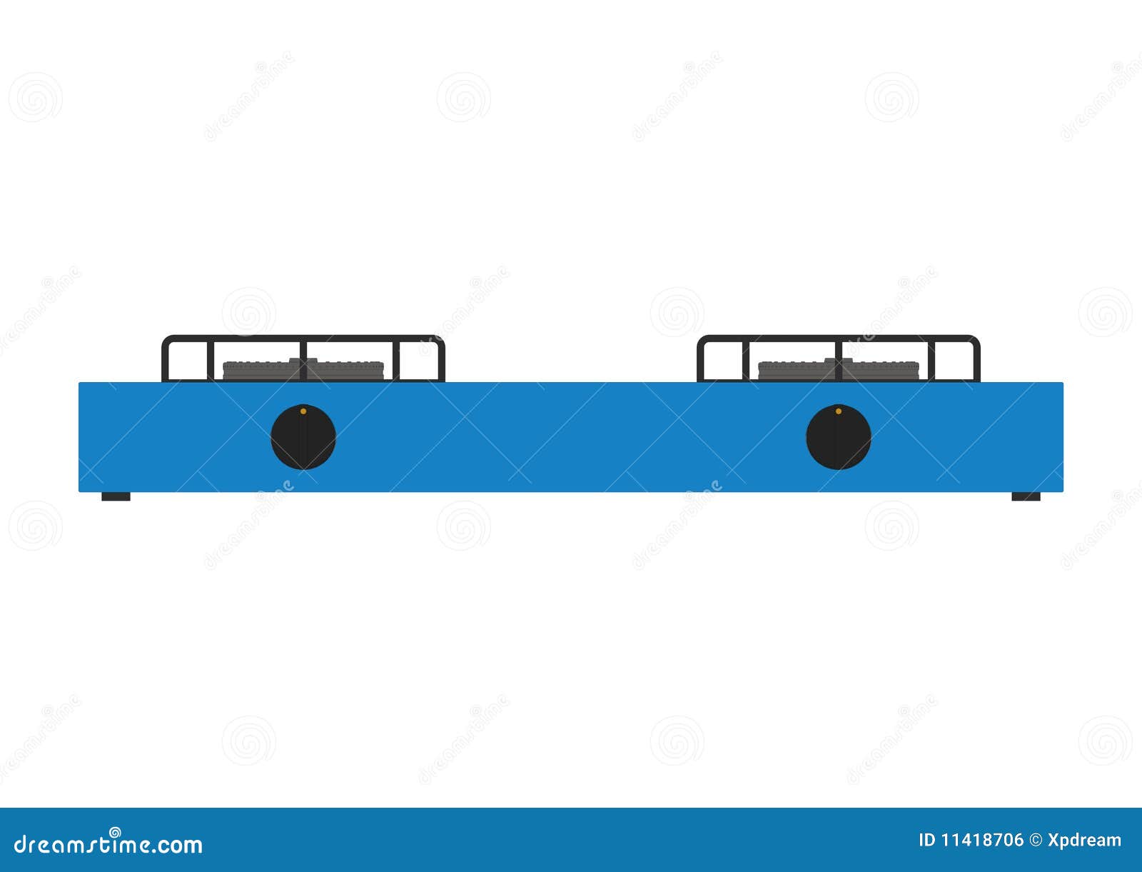 Gas ring stock illustration. Illustration of cooker, kitchen - 11418706