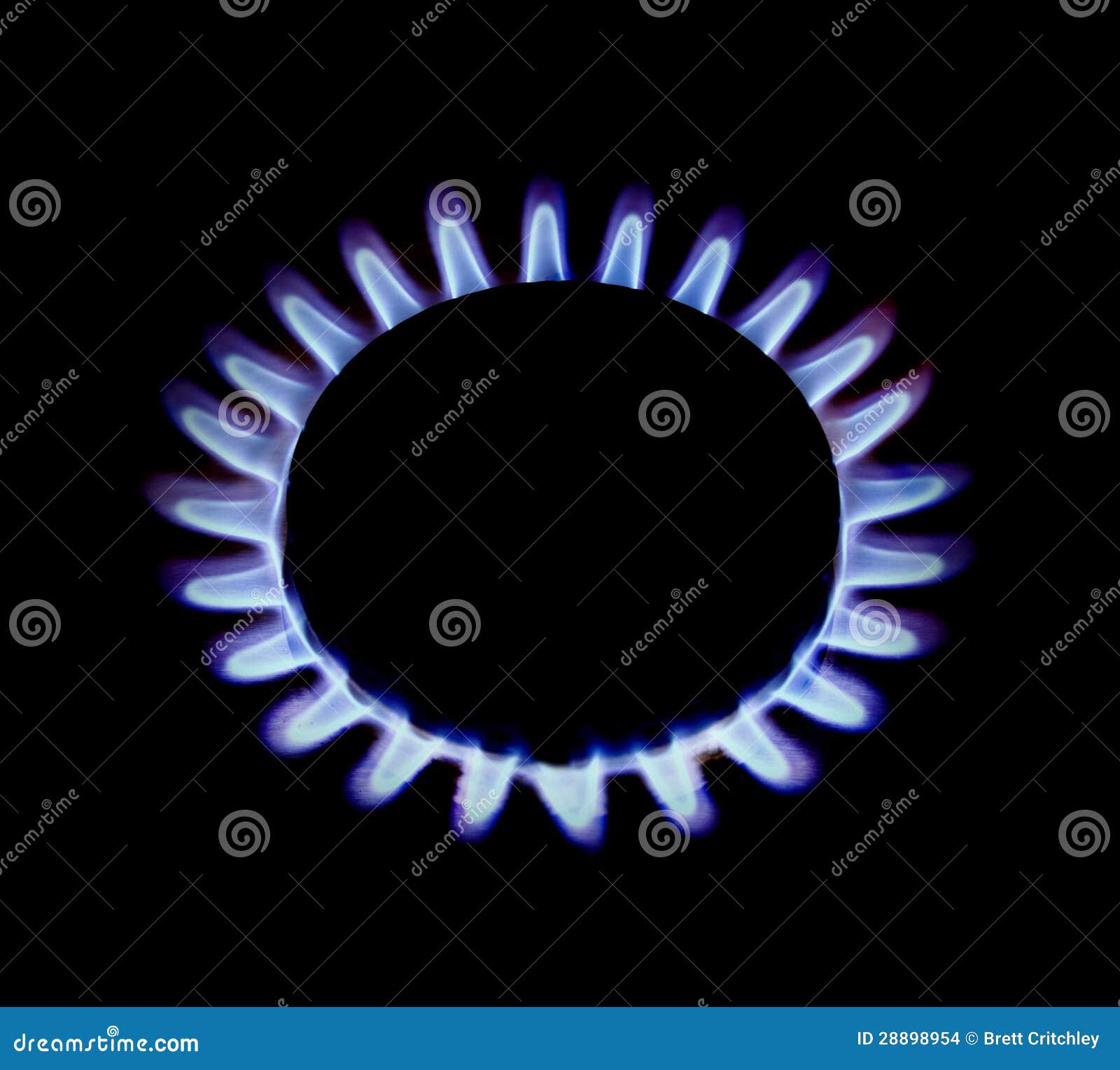 Lit Gas Cooker Ring Royalty-Free Stock Photography | CartoonDealer.com ...
