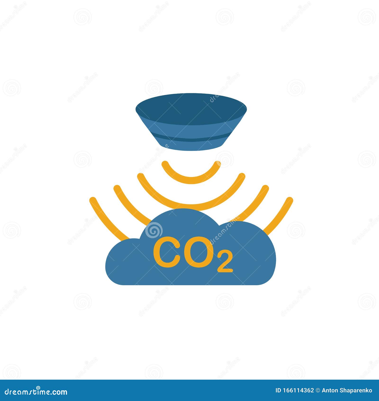 Gas Sensor Icon. Simple Element from Sensors Icons Collection Stock ...