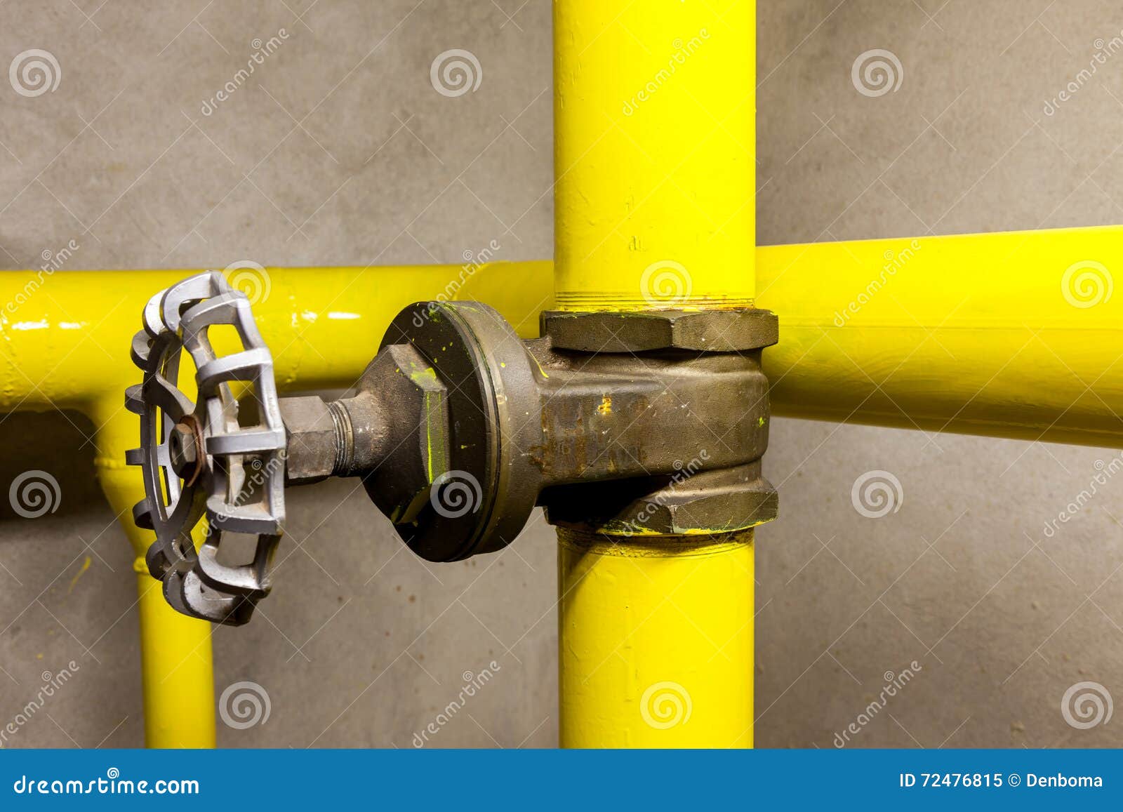 Gas shut-off valve stock image. Image of handle, tube - 72476815