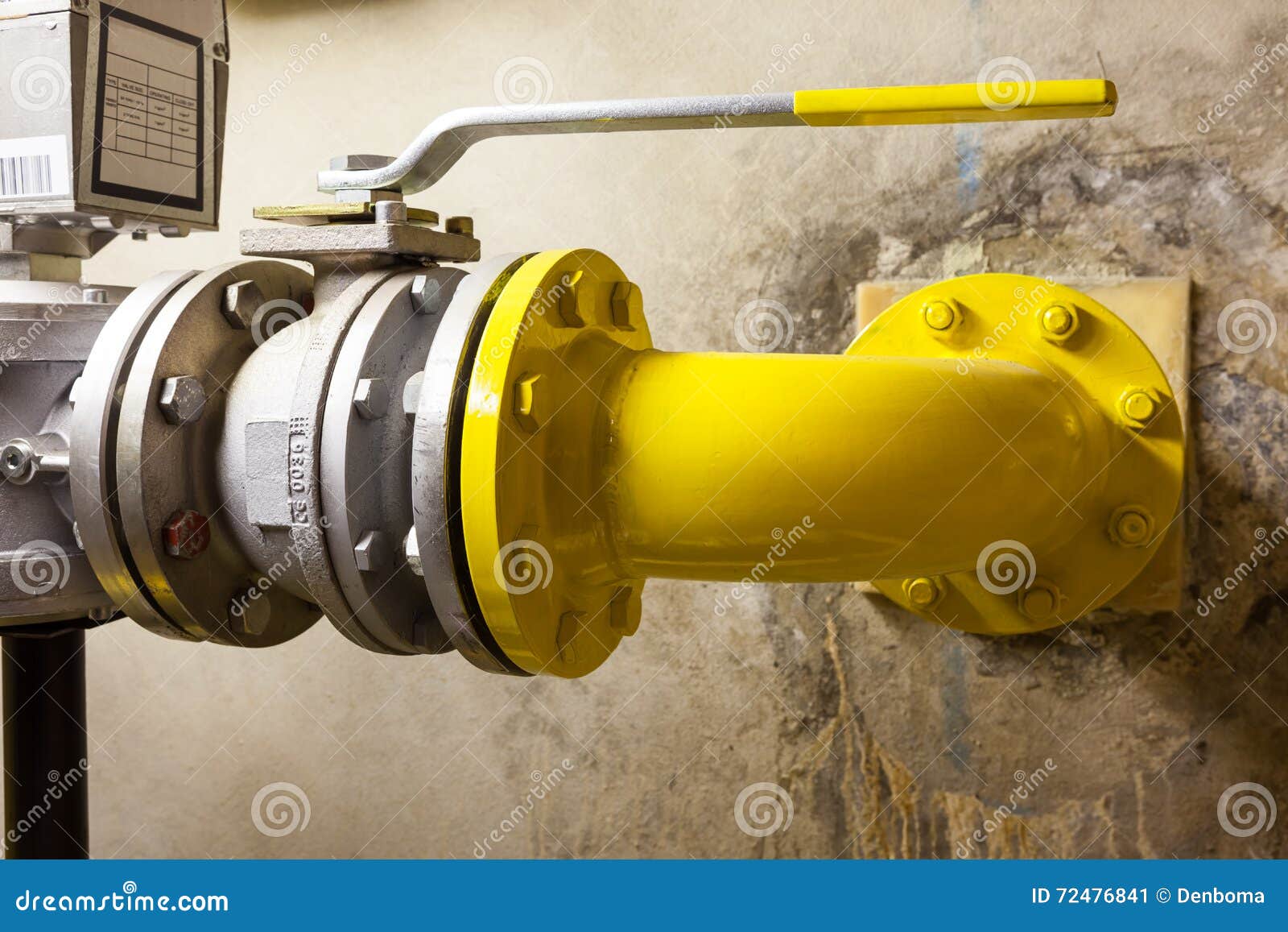 Gas shut-off valve stock image. Image of technology, valve - 72476841