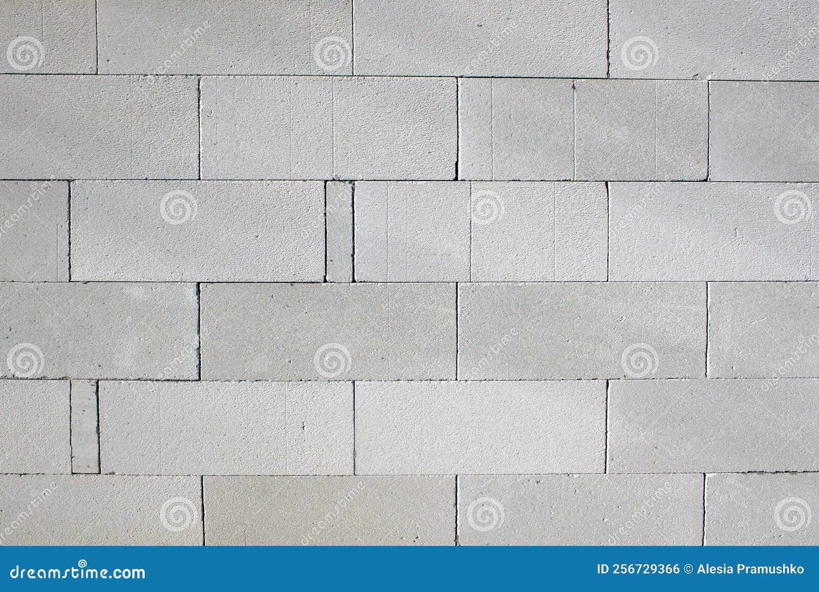 Gas Silicate Wall from White Porous Blocks for a Background Texture ...