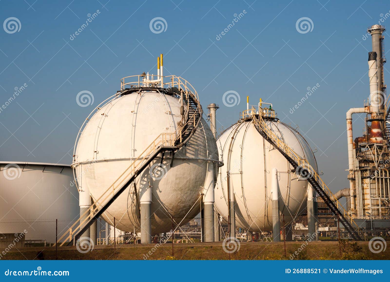 Gas silo stock image. Image of fuel, holland, grey, chemical - 26888521