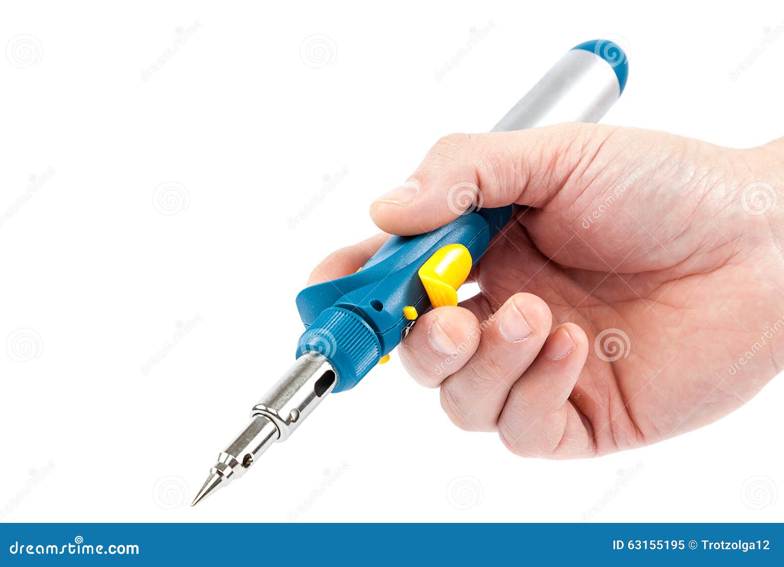 Gas Soldeerbout Ter Beschikking Op Een Witte Achtergrond Stock ...