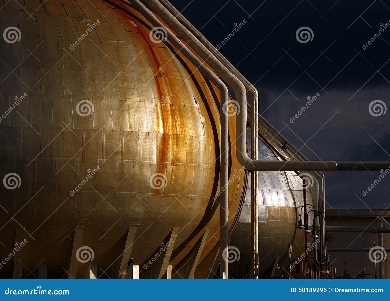Gas sphere stock photo. Image of propane, industrial - 50189296
