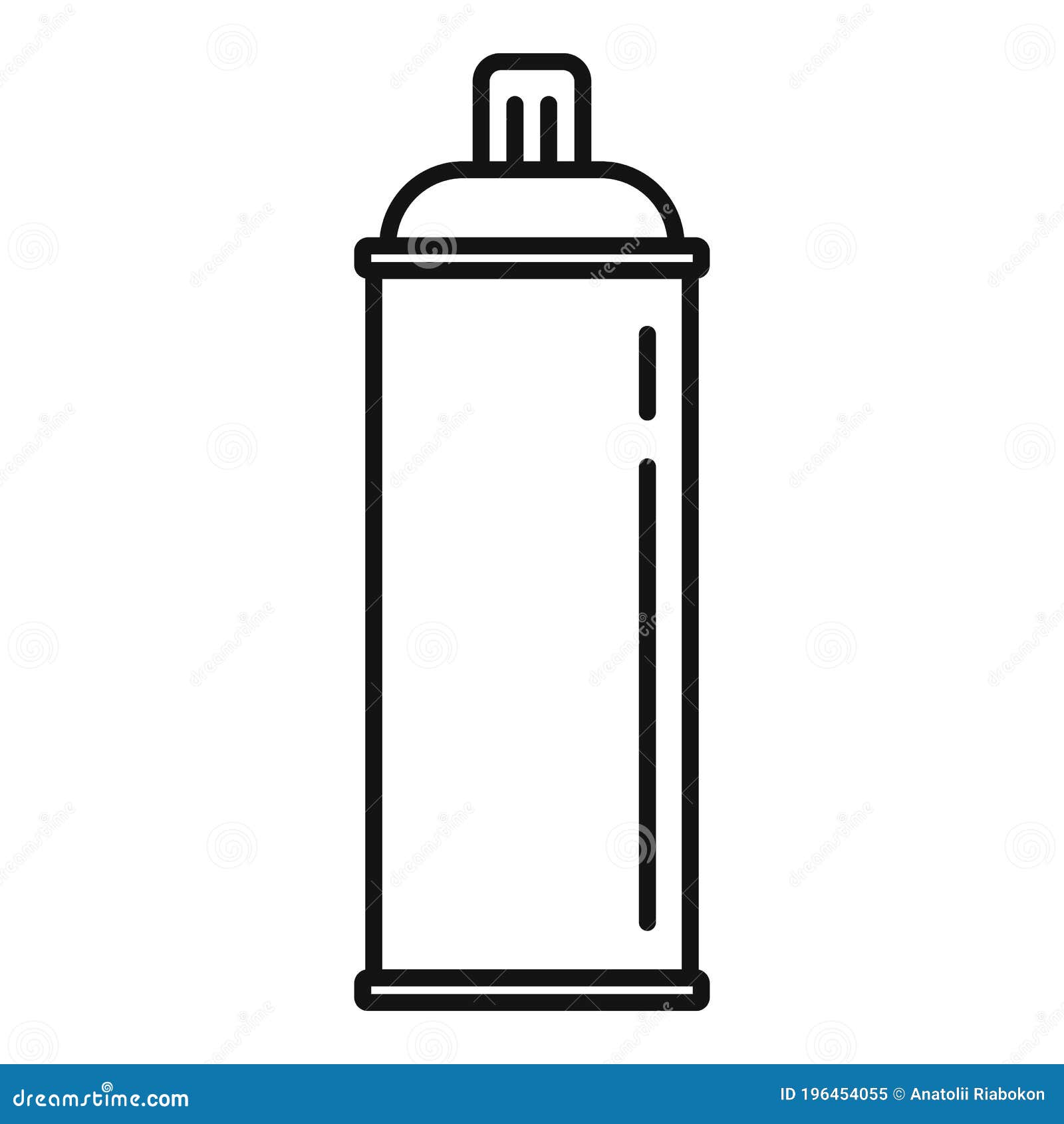 Gas Spray Bottle Icon, Outline Style Stock Vector - Illustration of ...
