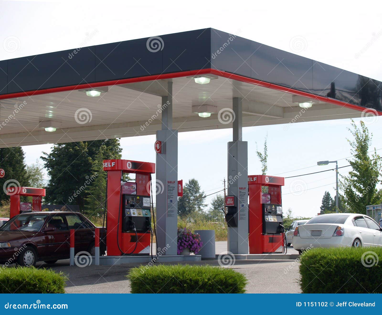 Gas Station stock photo. Image of commuting, pump, fuel - 1151102