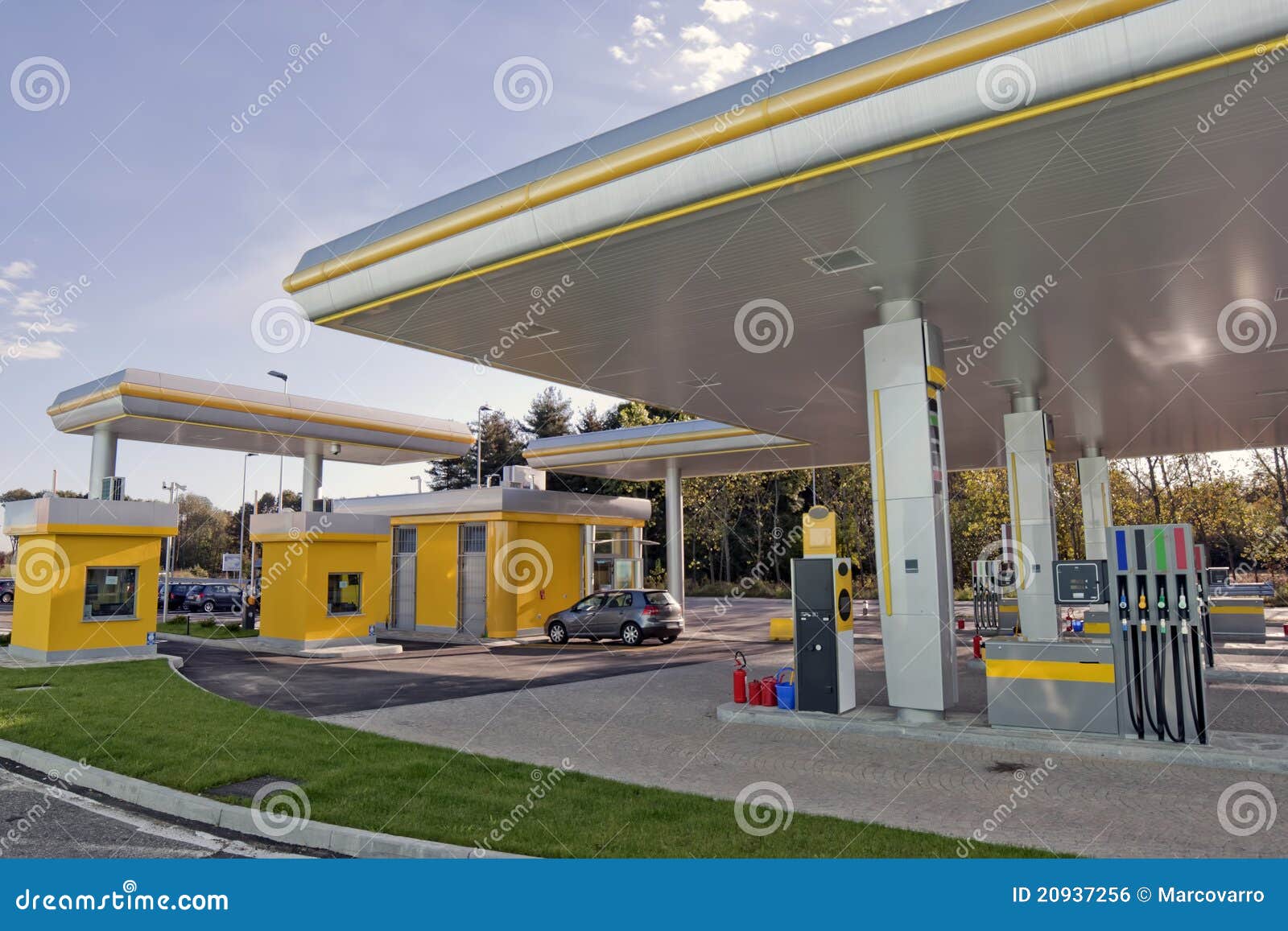 Gas station stock photo. Image of petrol, service, travel - 20937256