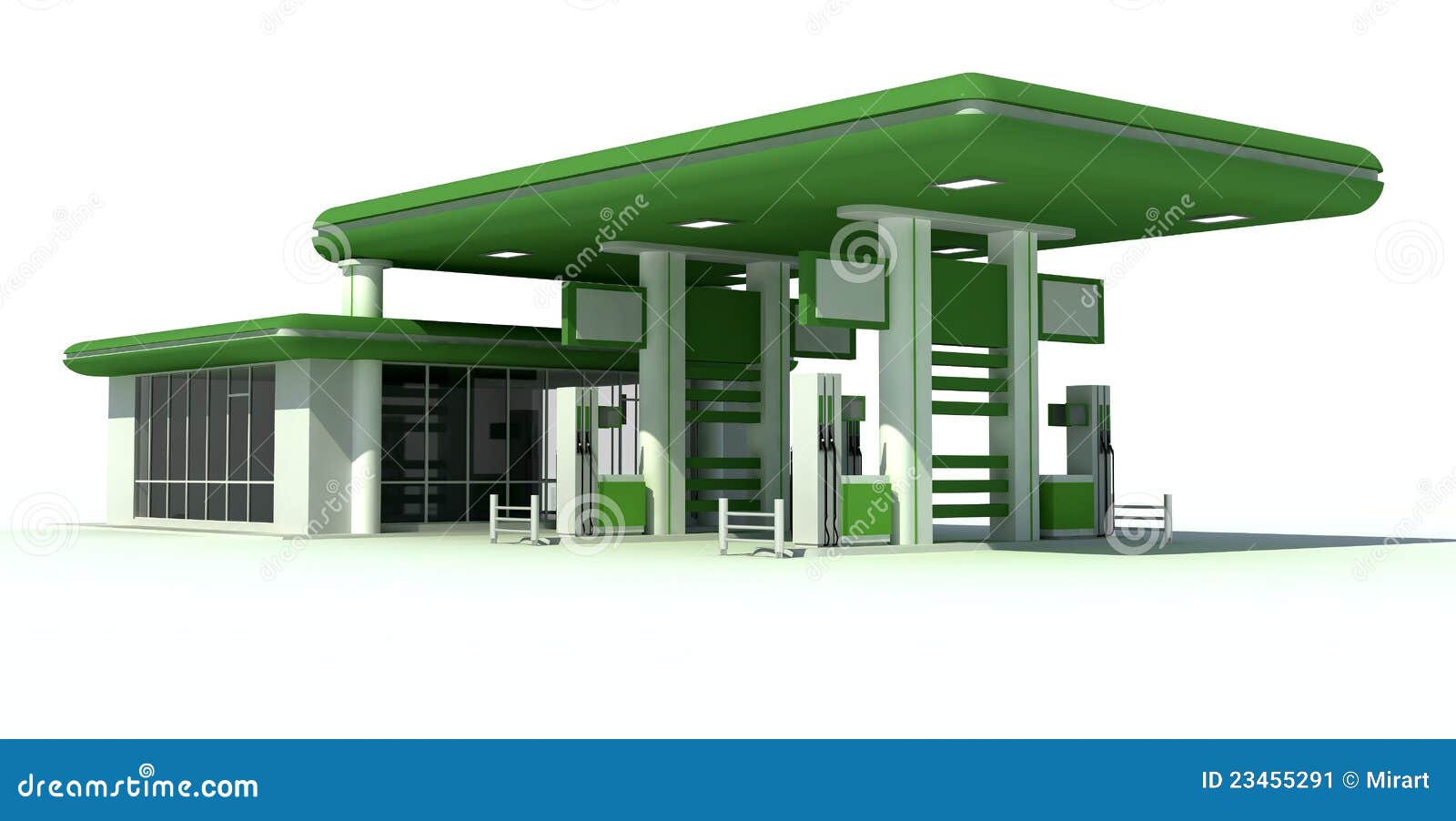 Gas station stock illustration. Illustration of color - 23455291
