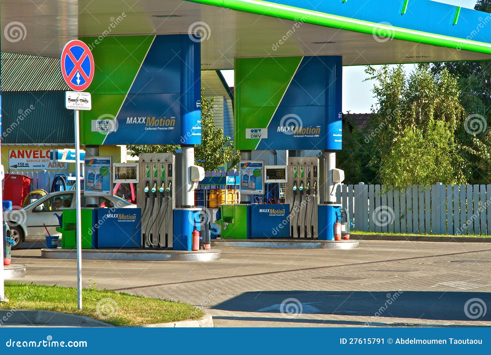 Gas station editorial photo. Image of green, power, steel - 27615791