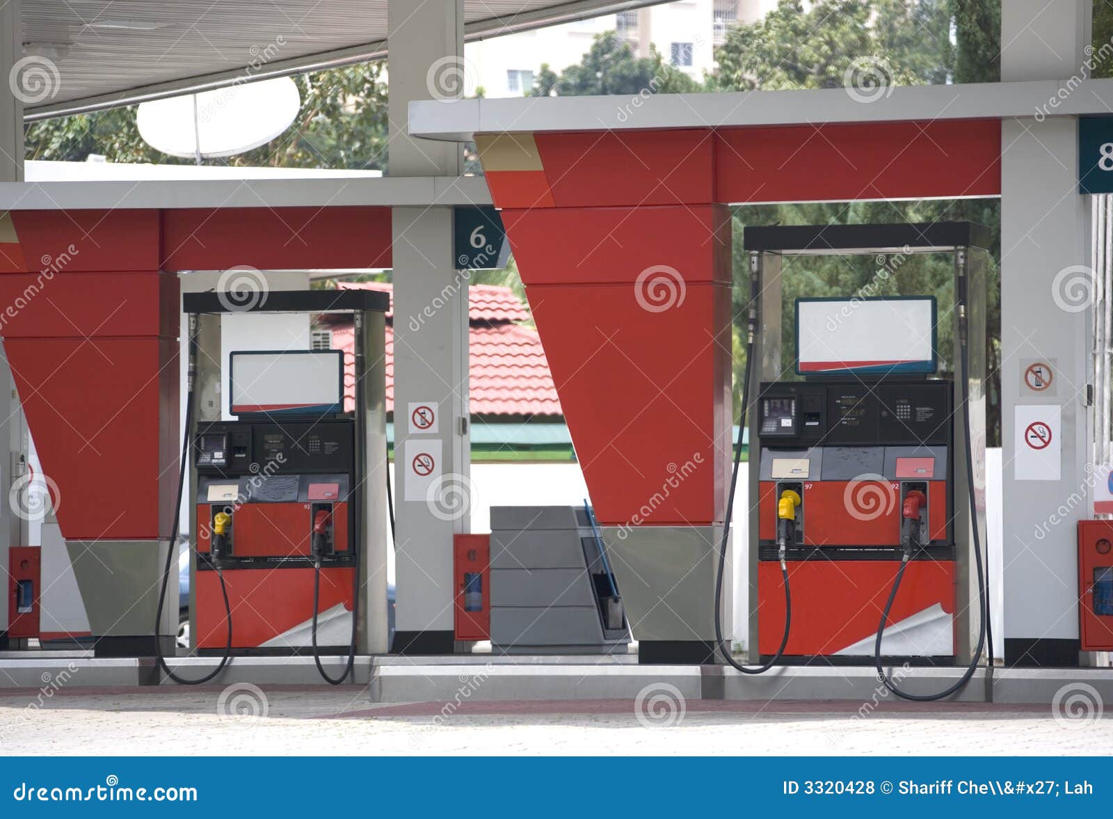 Gas Station stock photo. Image of fossil, petrol, fuel - 3320428