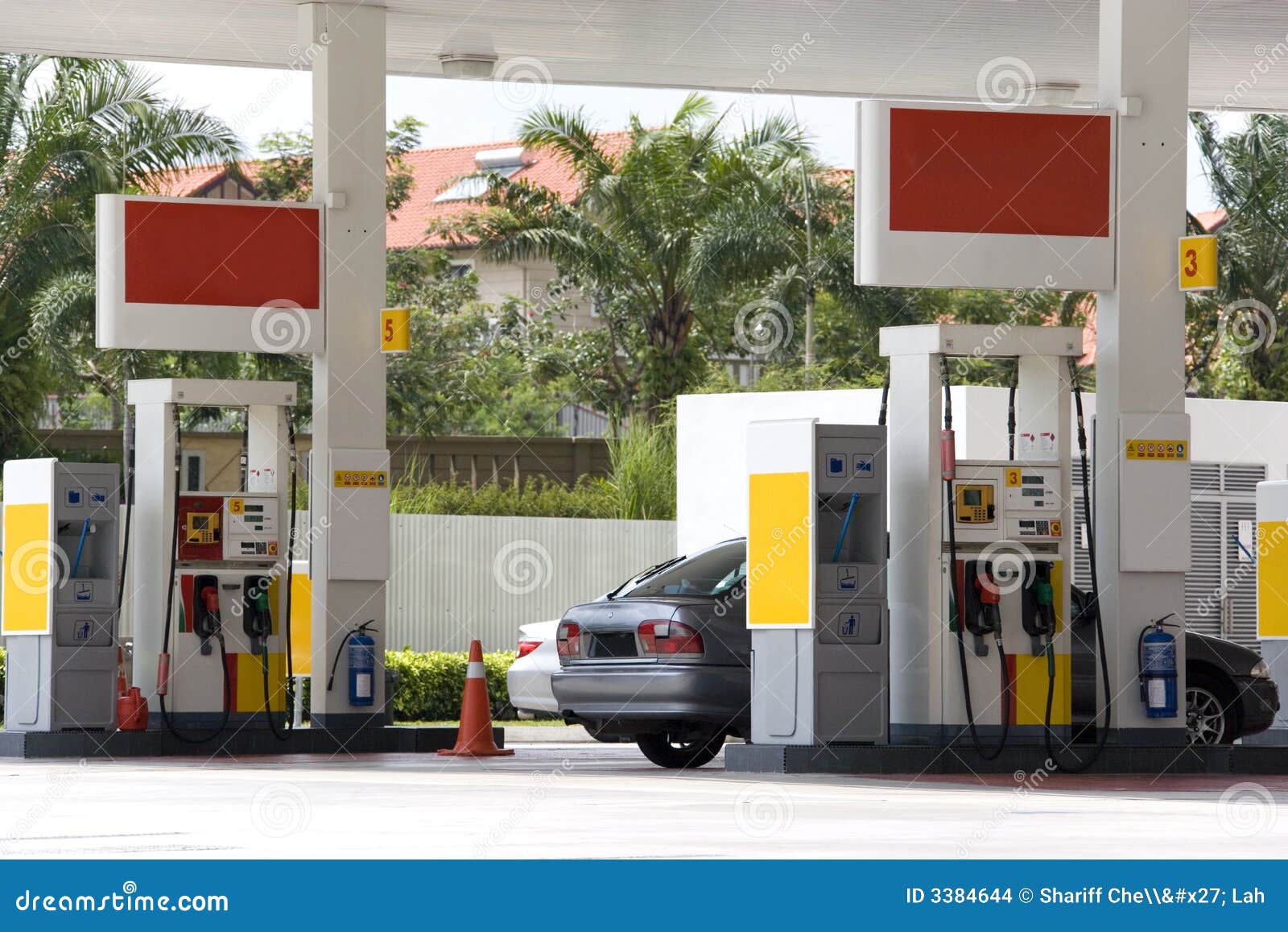 Gas Station stock photo. Image of refuel, fuel, octane - 3384644
