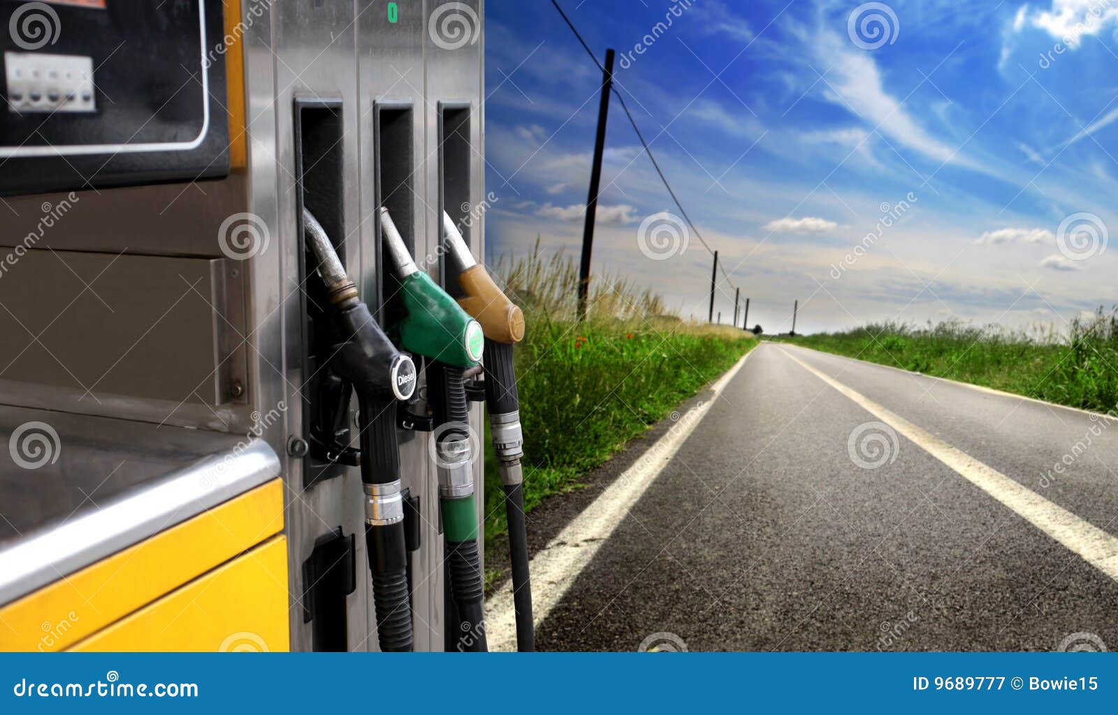 Gas station stock image. Image of street, freeway, country - 9689777