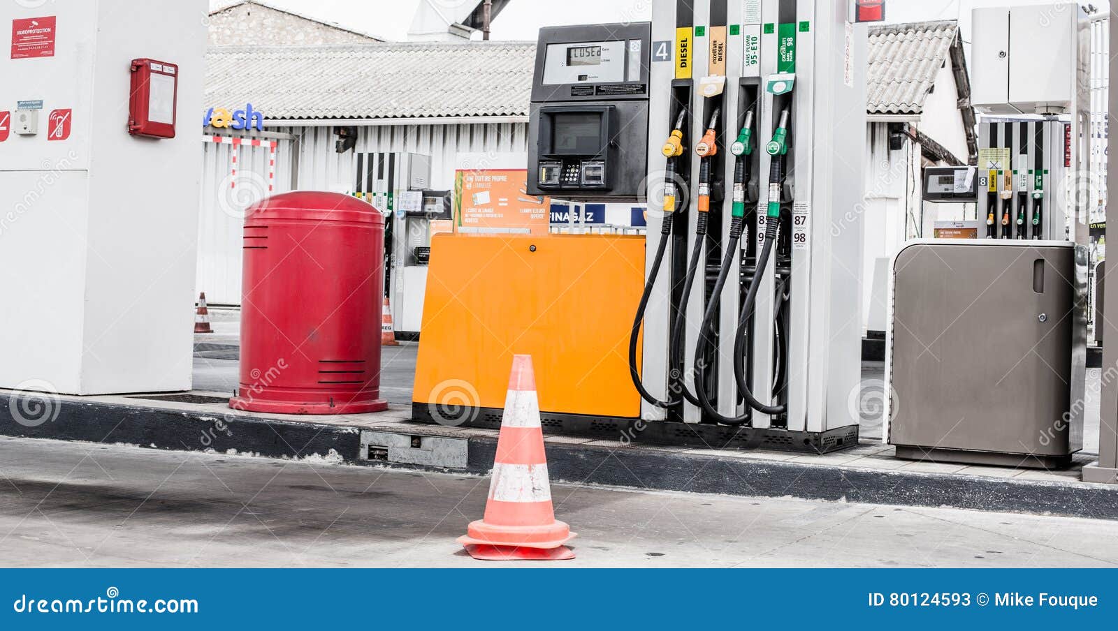 Gas Station empty editorial stock photo. Image of gasoline - 80124593