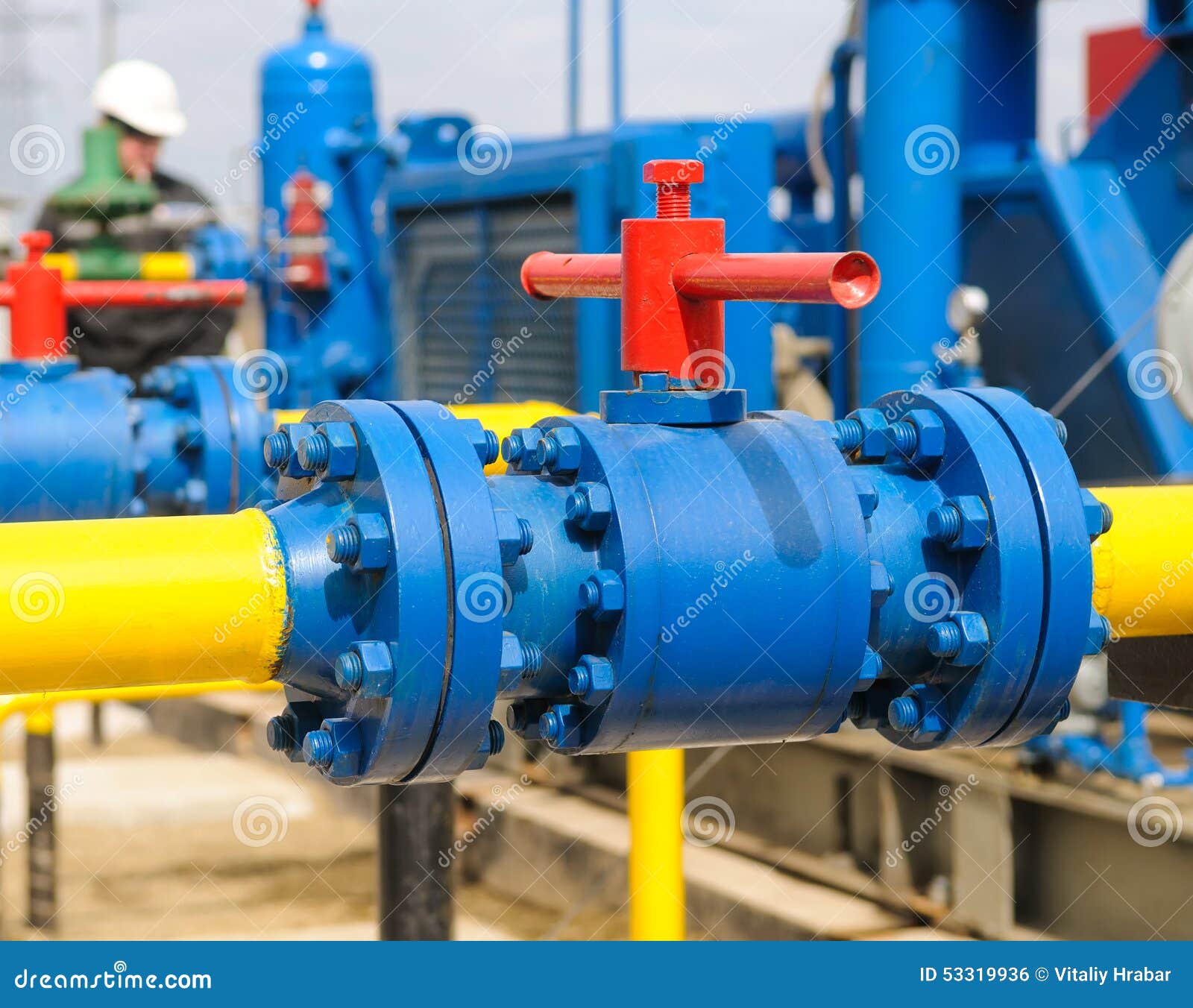 Gas station equipment stock photo. Image of factory, petroleum - 53319936