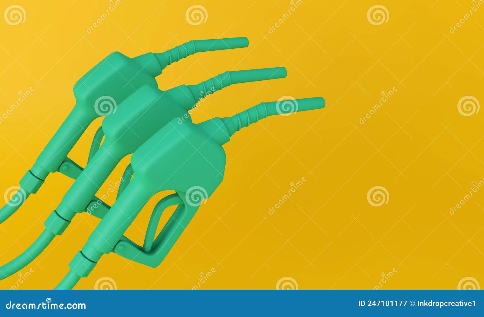 Gas Station Fuel Pump Abstract Background. 3D Rendering Stock ...