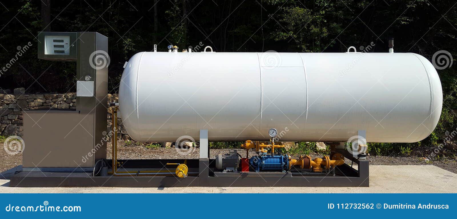 Gas station fuel tank stock photo. Image of butane, danger - 112732562