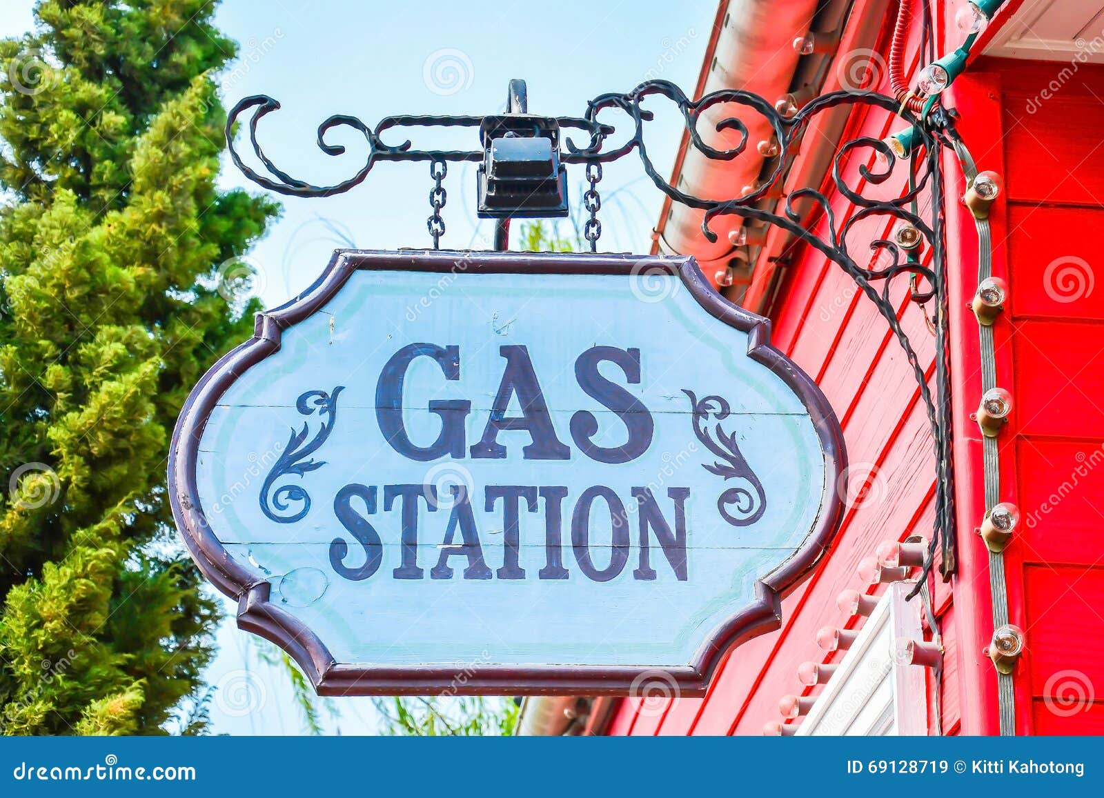 Gas station label stock image. Image of garage, automotive - 69128719