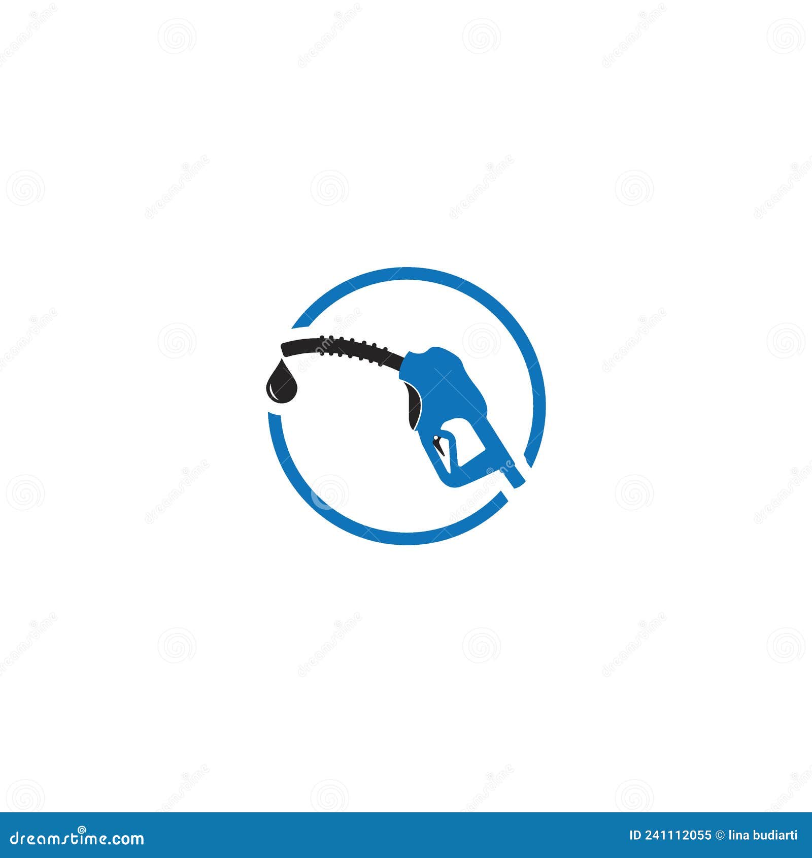 Gas station nozzle logo stock vector. Illustration of drop - 241112055