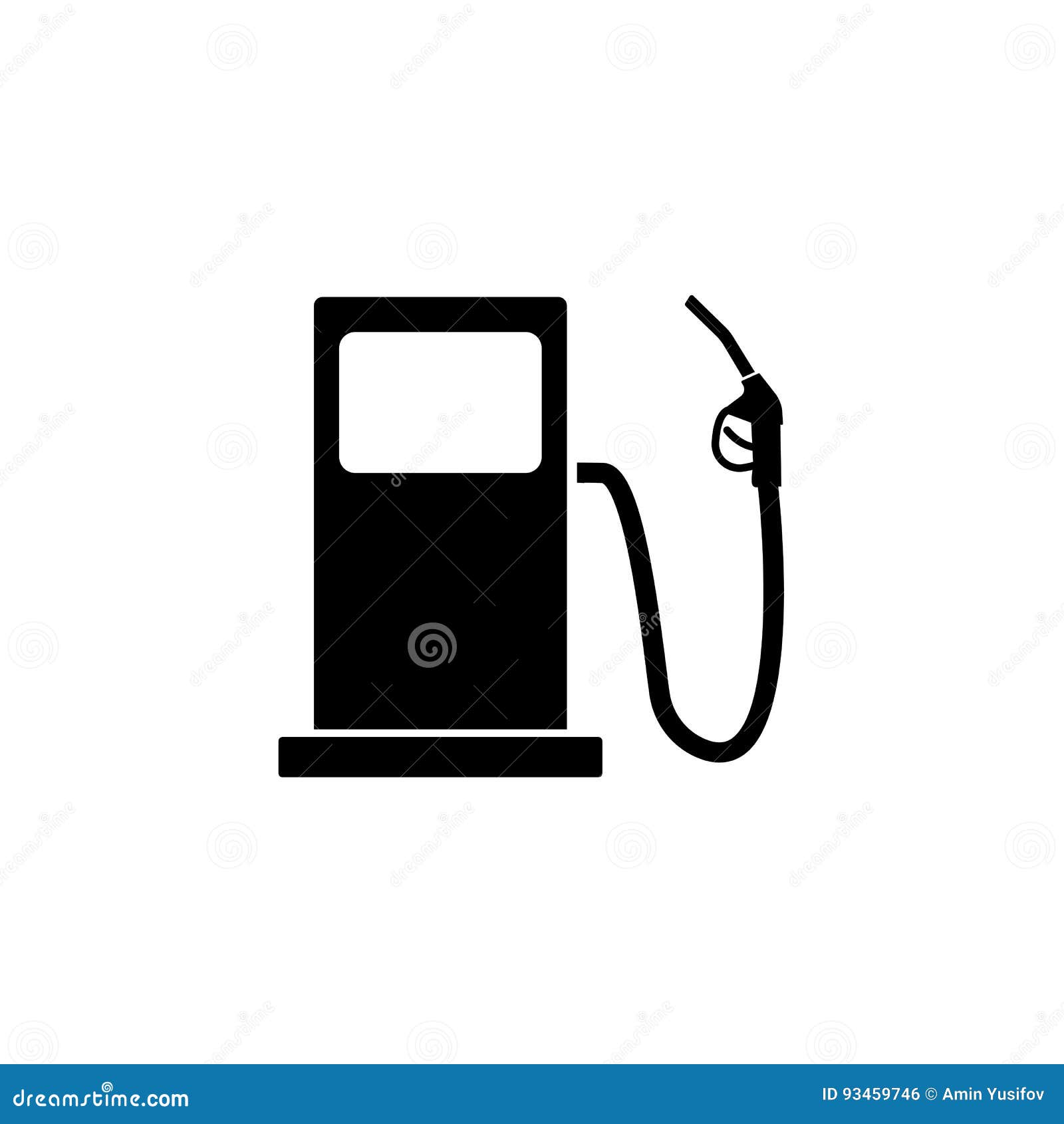 Gas Station Solid Icon, Fuel and Refill Sign Stock Vector ...