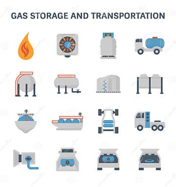 Gas storage icon stock vector. Illustration of fuel, natural - 94158806