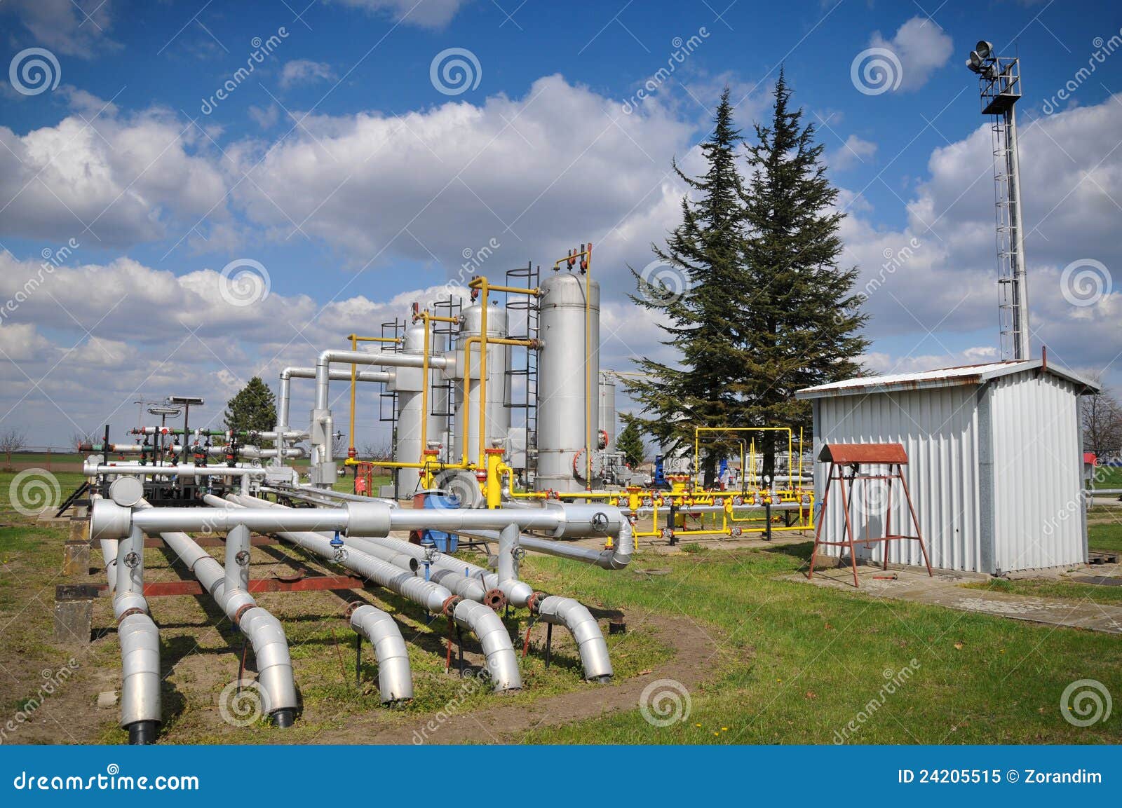 Gas storage and pipeline stock image. Image of energy - 24205515