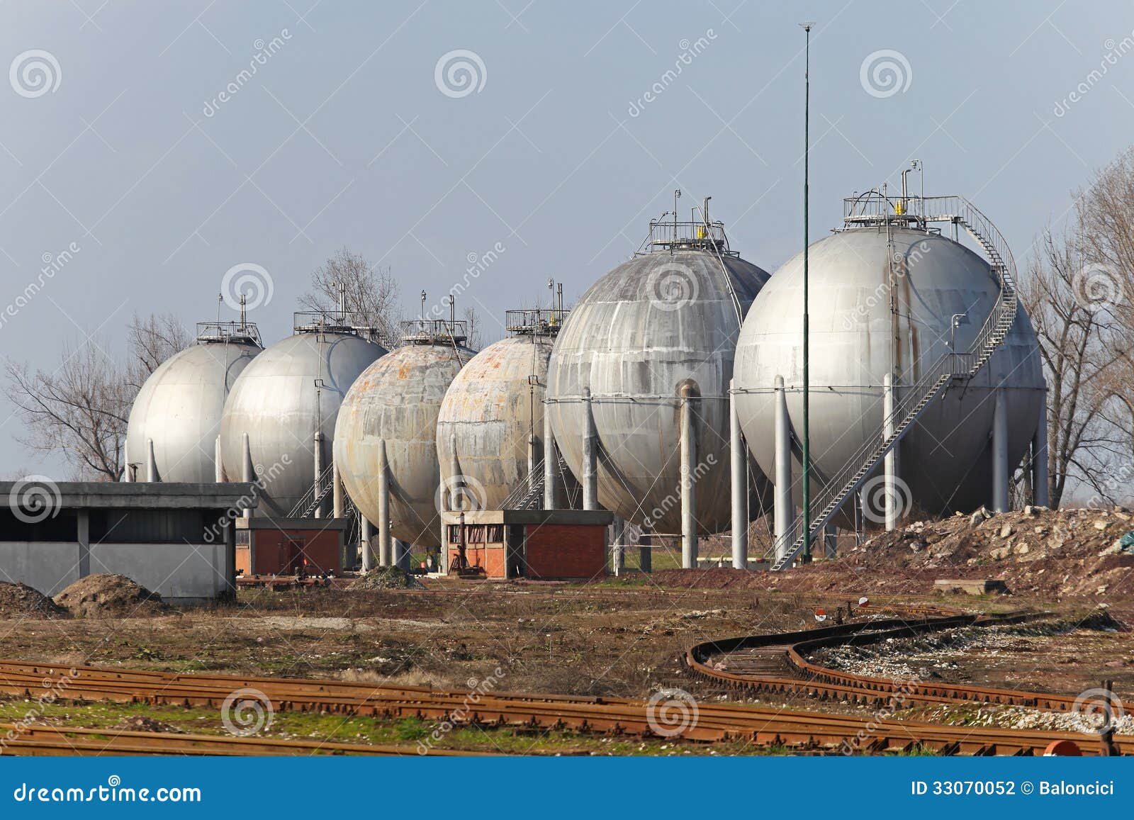 Gas storage stock photo. Image of reservoir, propane - 33070052