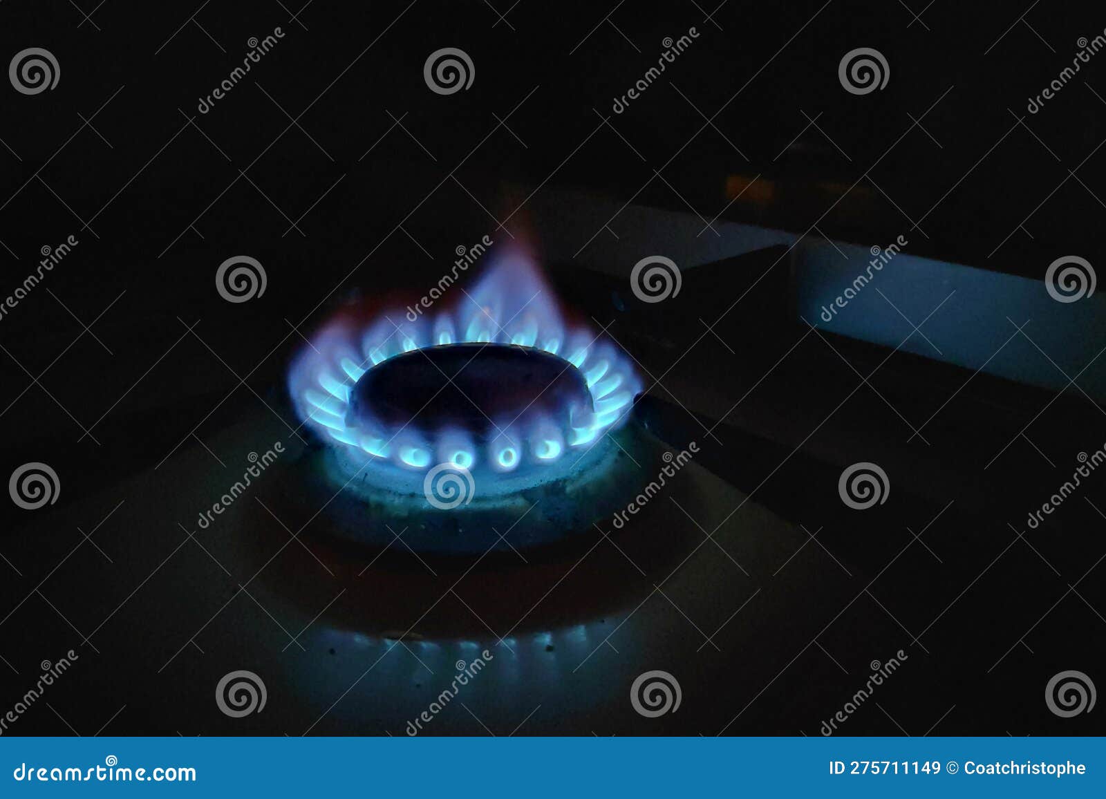 Gas stove fire stock image. Image of flame, danger, room - 275711149