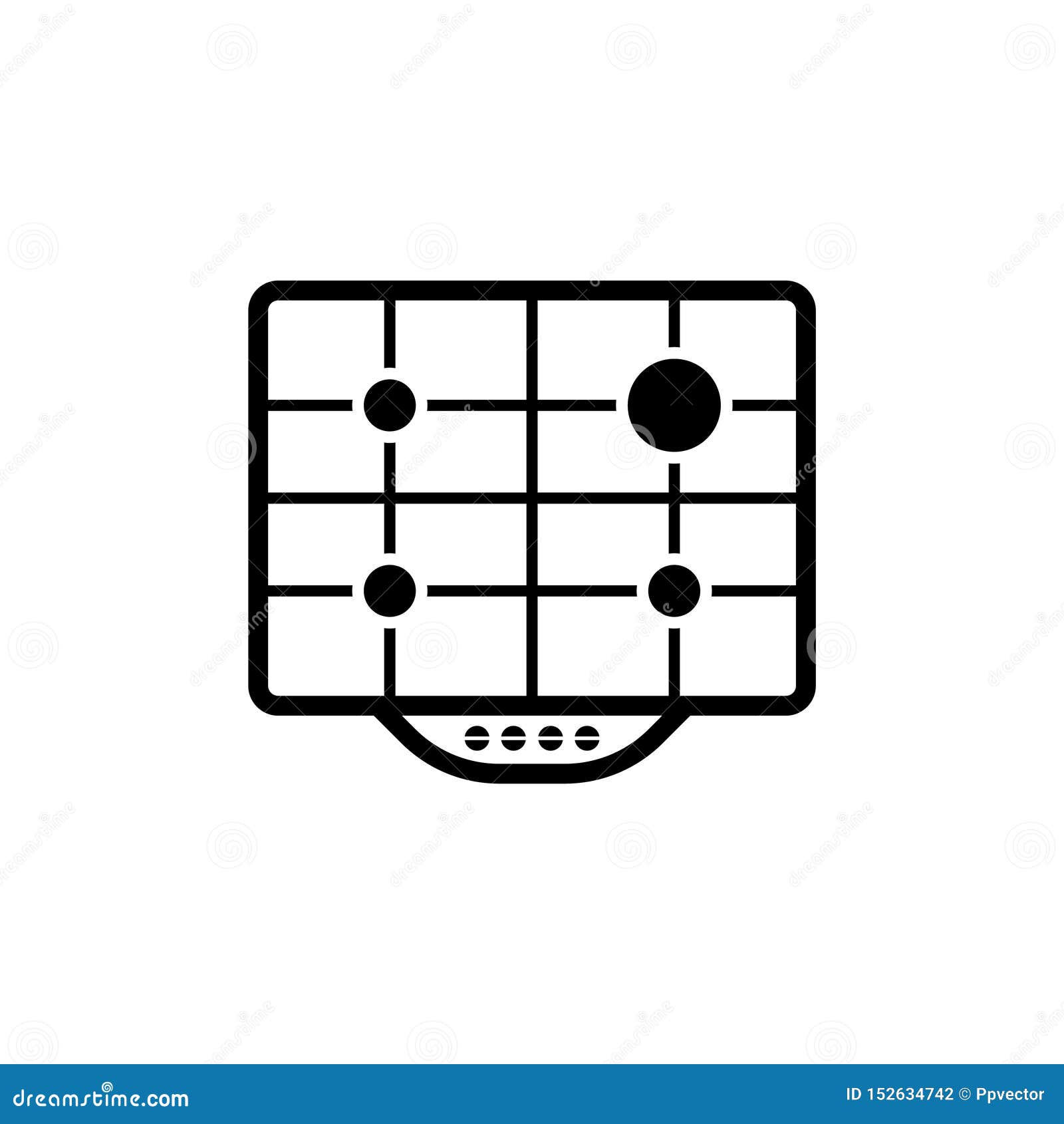 Gas surface plate vector stock illustration. Illustration of panel ...